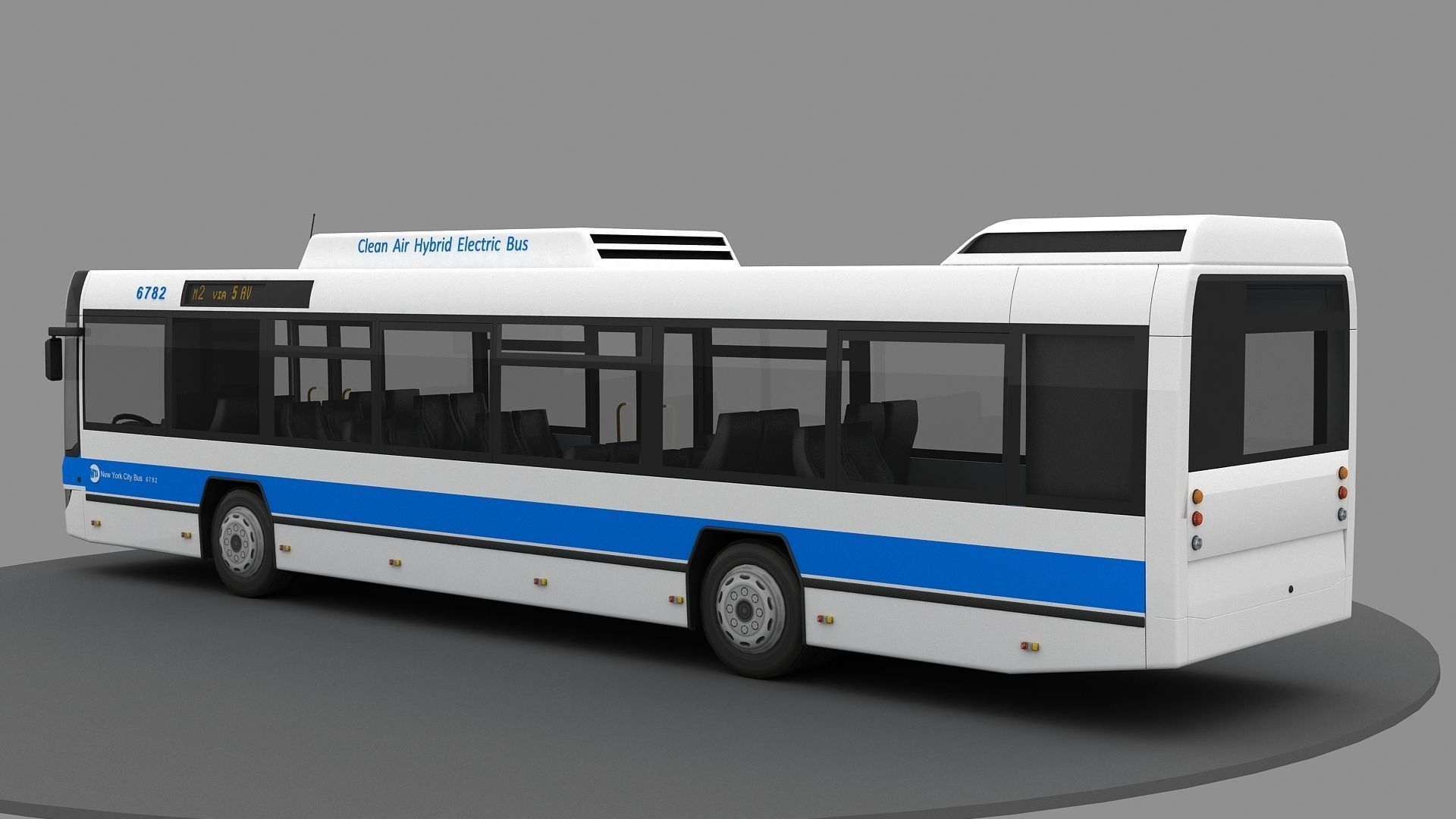 New York City Bus 3d Model 3D model | CGTrader