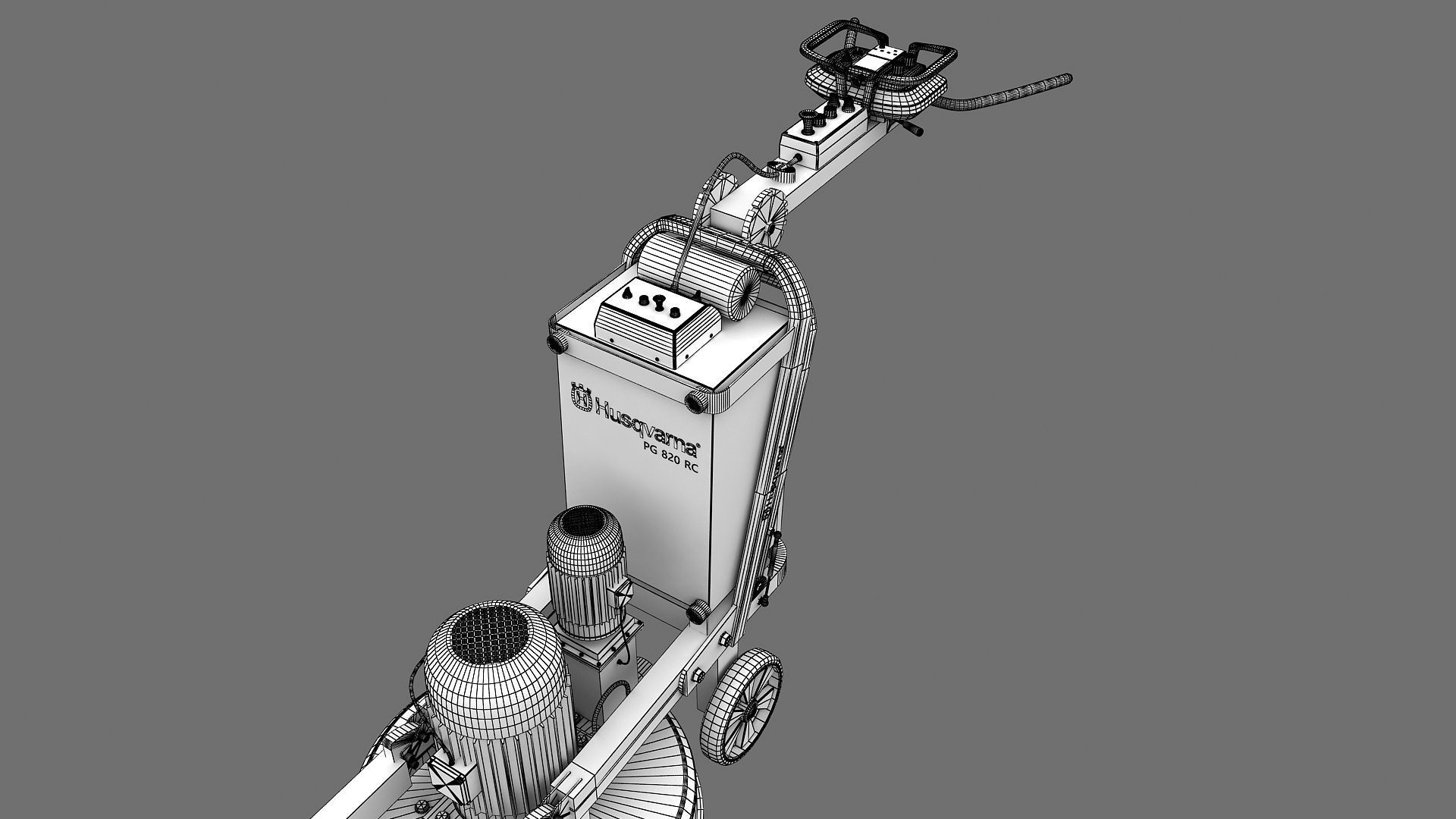 Concrete Floor Grinder Polisher Machine 3d Model 3D model | CGTrader