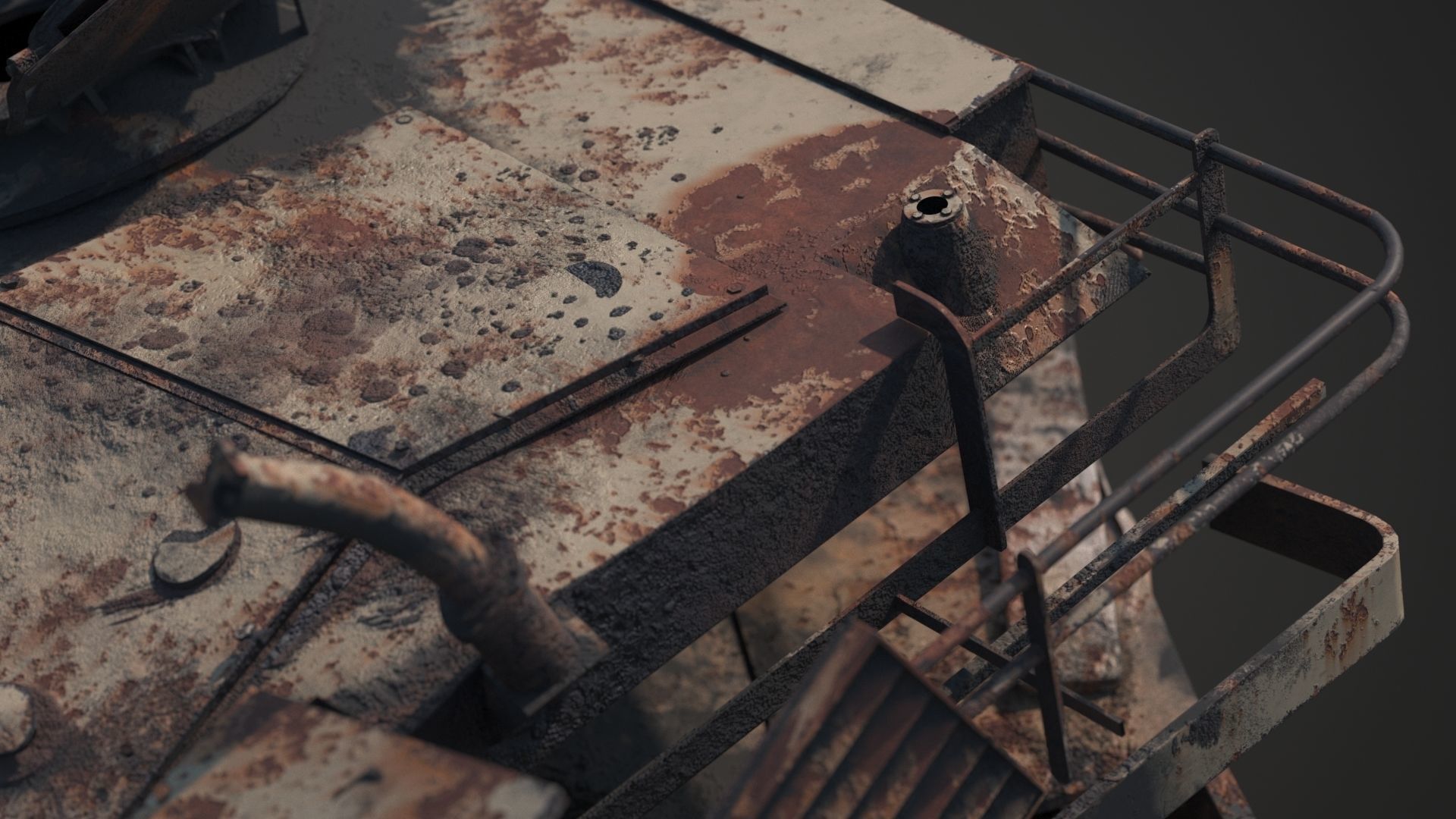 M1A2 Abrams Destroyed 3D model | CGTrader