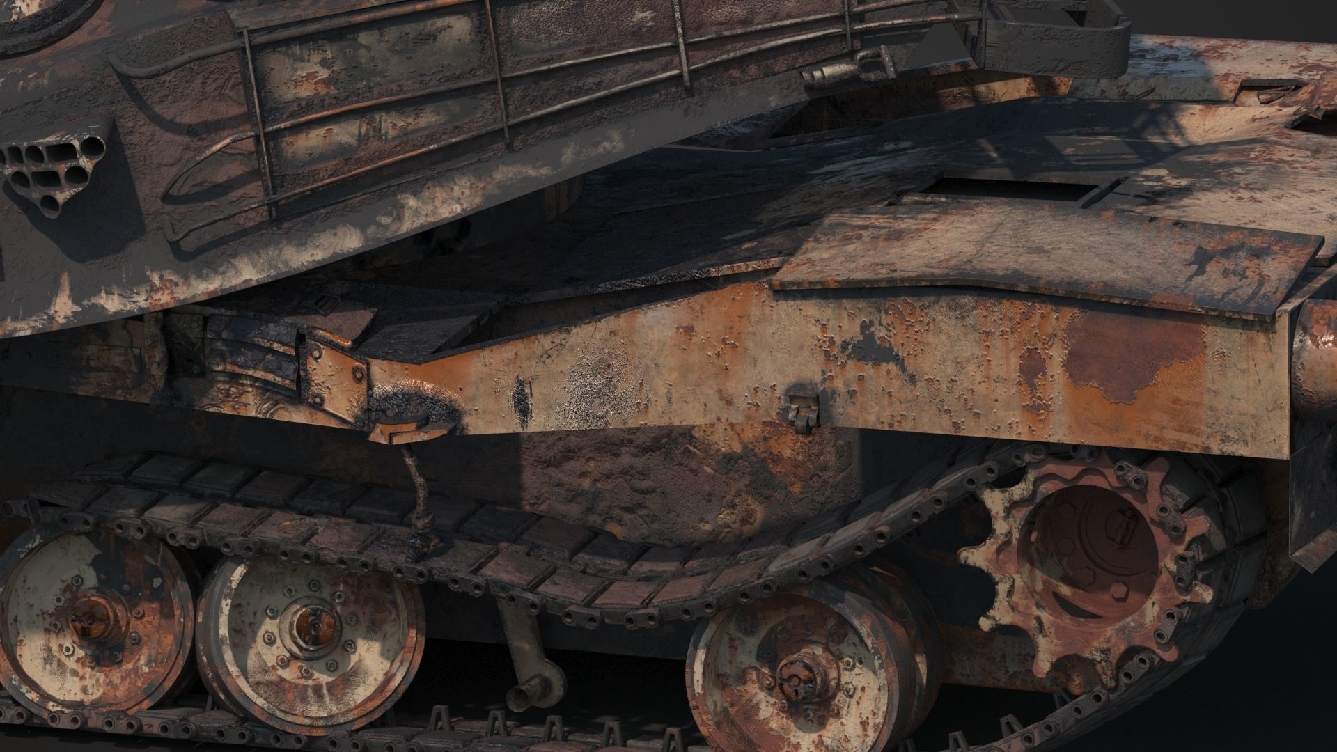 M1A2 Abrams Destroyed 3D model | CGTrader