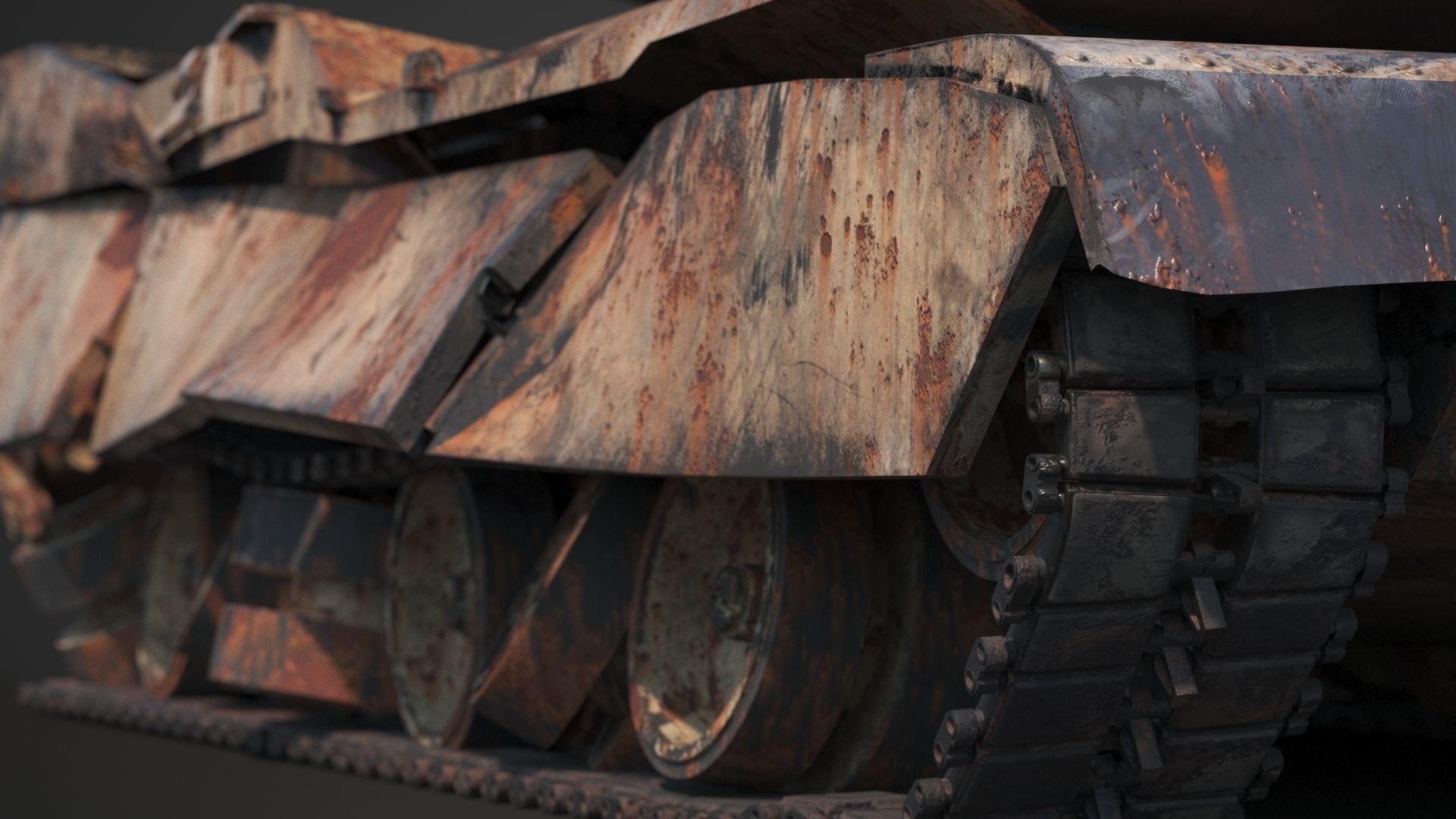 M1A2 Abrams Destroyed 3D model | CGTrader