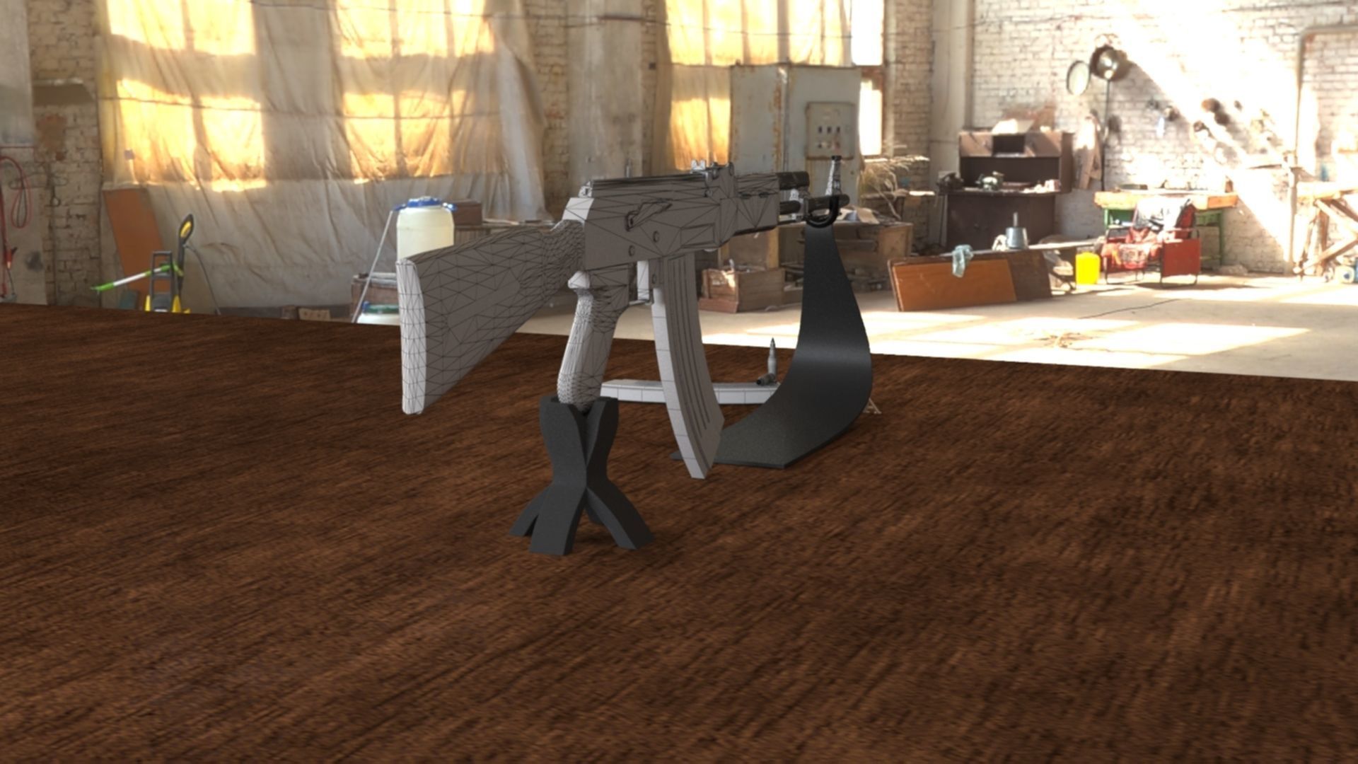 3D model Russian AK-47 Assault Rifle VR / AR / low-poly | CGTrader