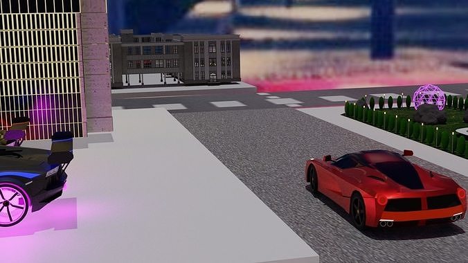 moving cars animation free 3D model animated | CGTrader