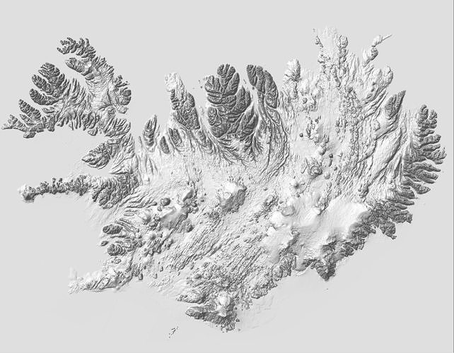Majestic Icelandic terrain landscape 3D model 3D model | CGTrader