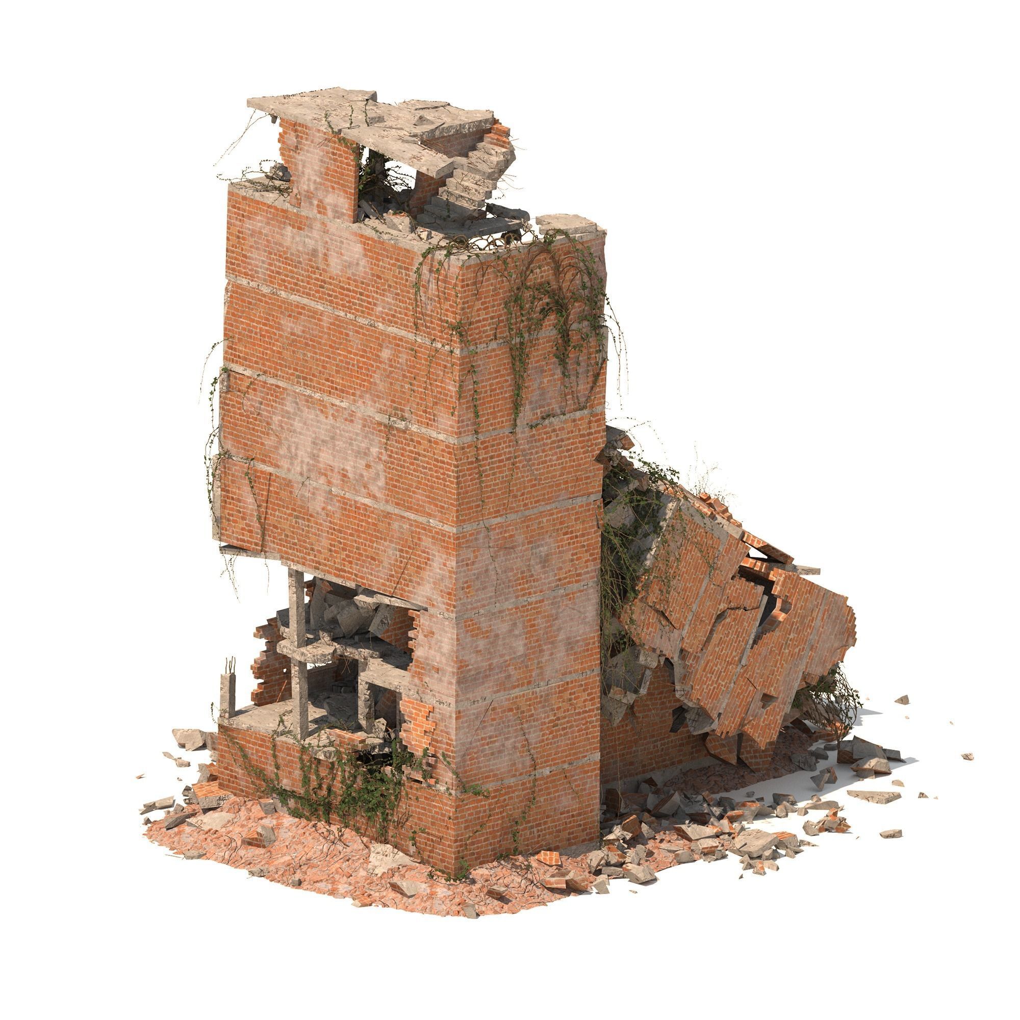 Destroyed Building V1 3D model | CGTrader