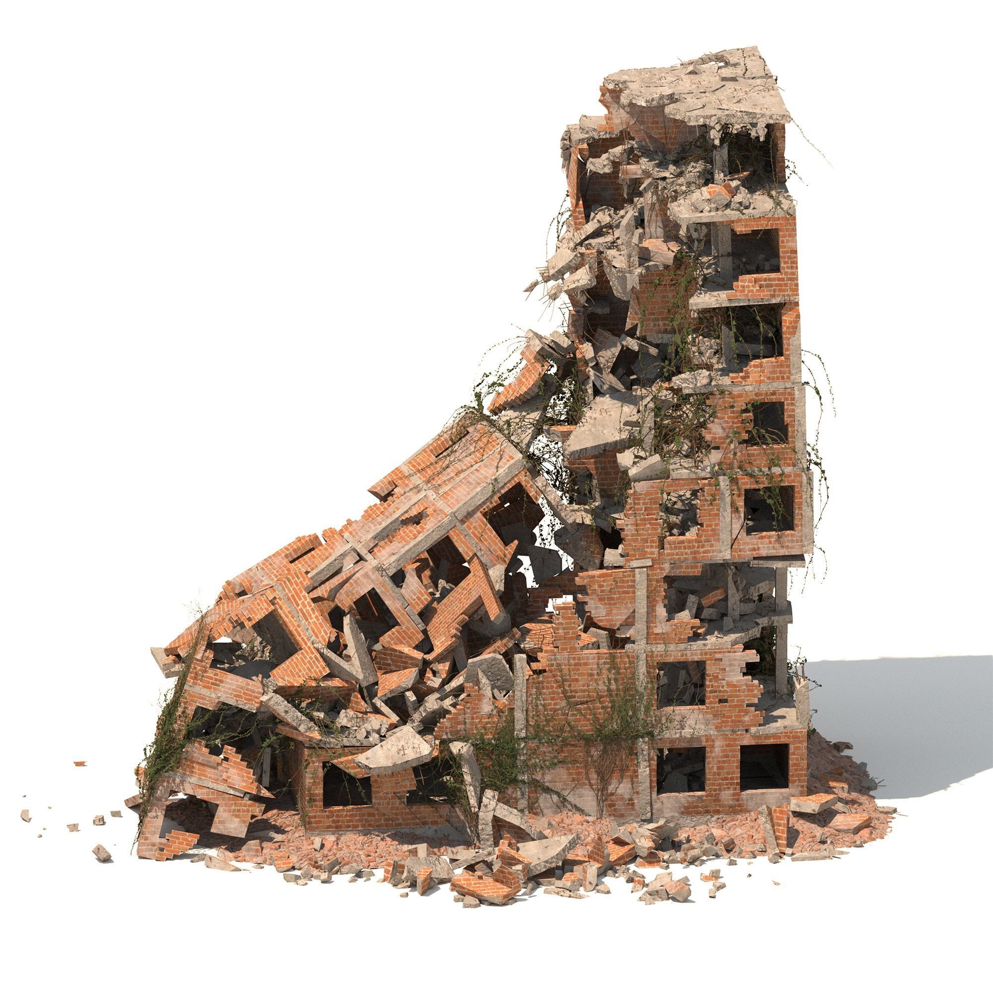 Destroyed Building V1 3D model | CGTrader