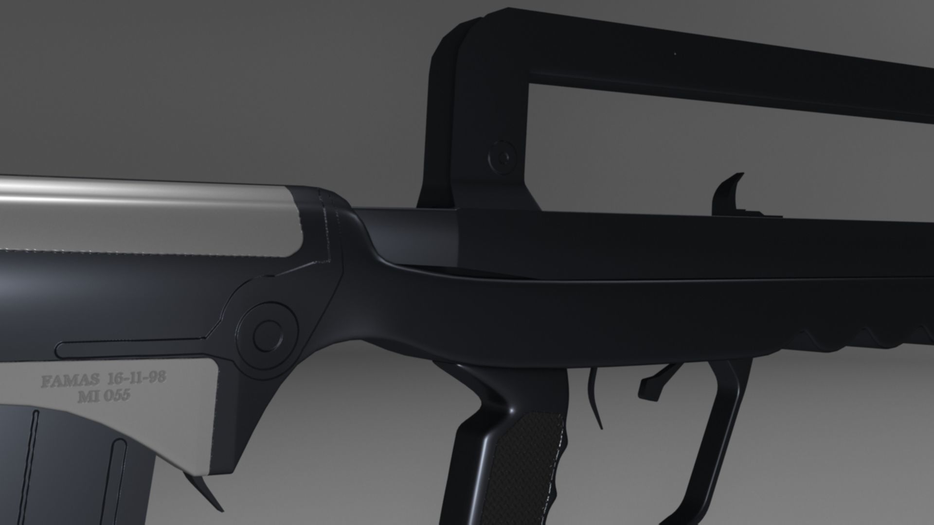 3D model French FAMAS G1 Assault Rifle VR / AR / low-poly | CGTrader