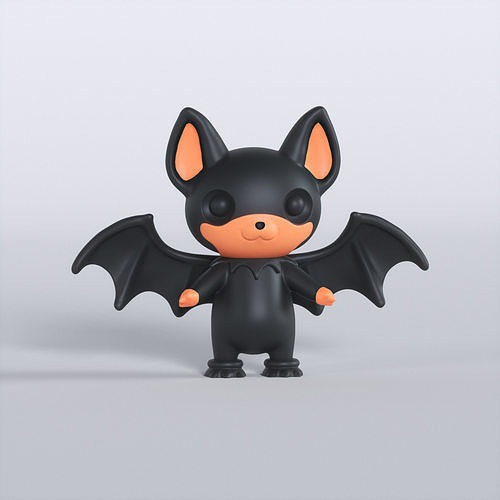 bat tiny chibi 3D model 3D printable | CGTrader