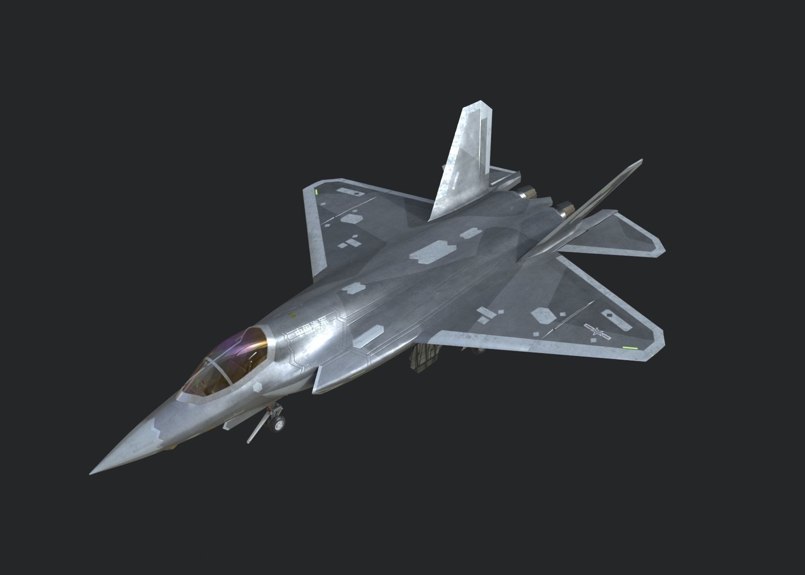 3D model 4 coatings of Shenyang J35 F35 gyrfalcon Fighter VR / AR / low-poly | CGTrader
