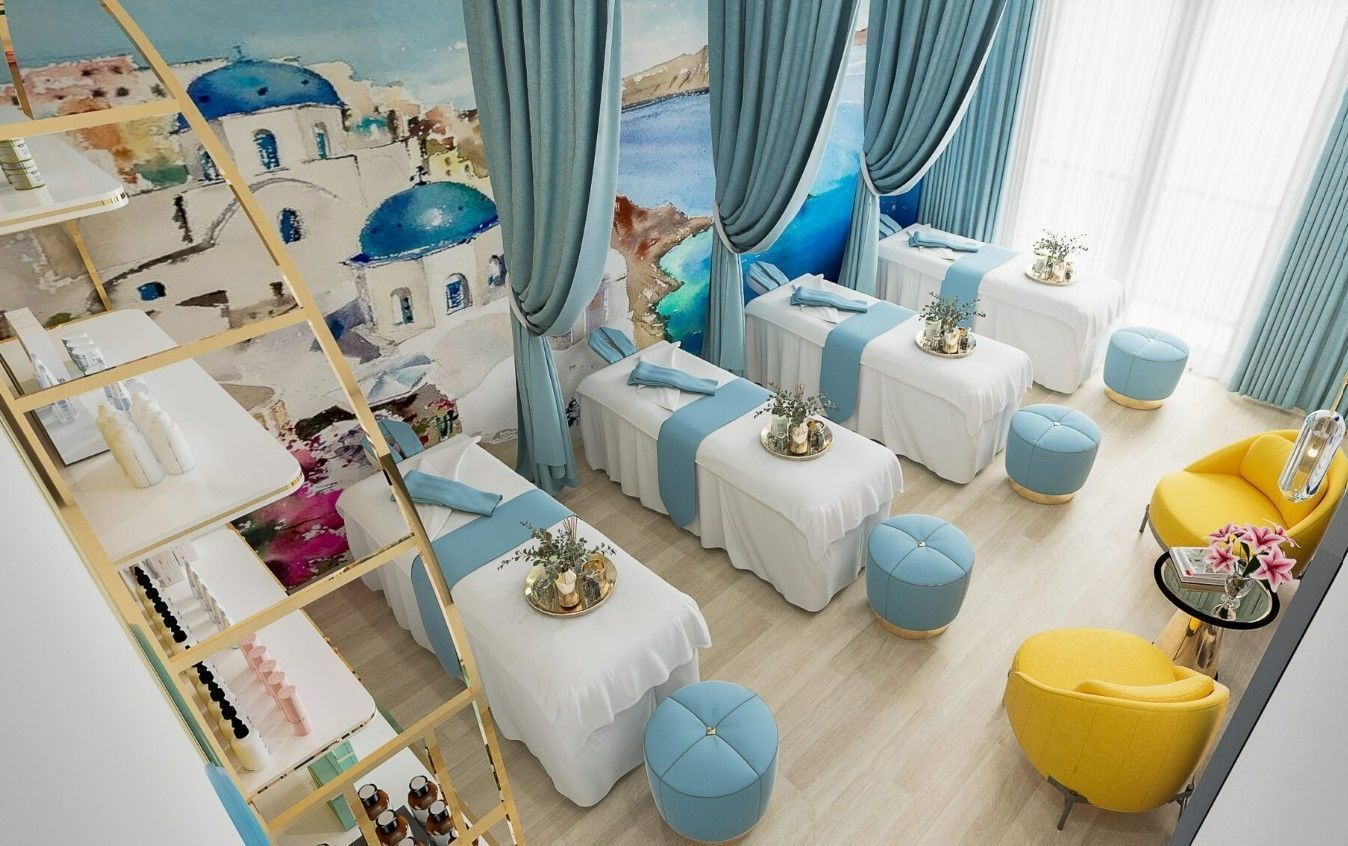 Spa interior design with beautiful beach colors 3D model | CGTrader