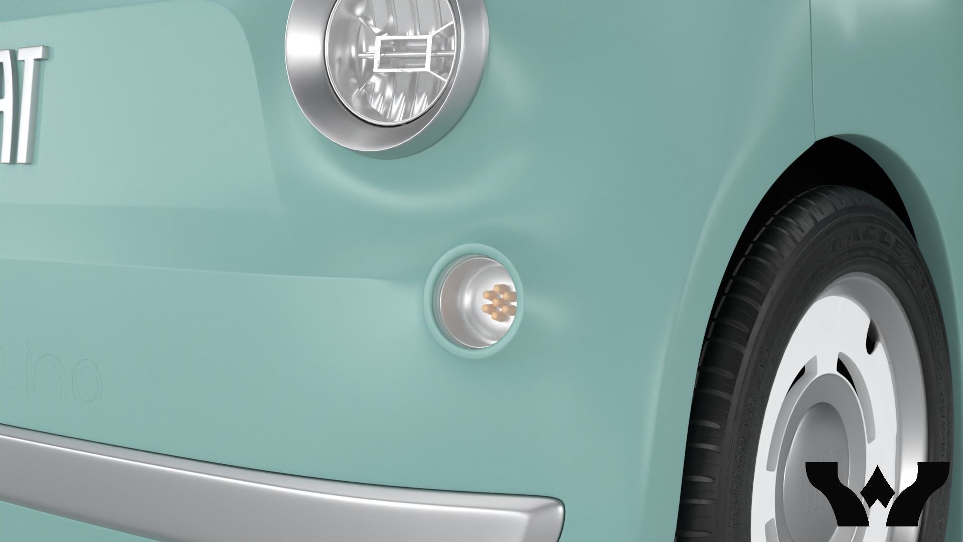 Fiat Topolino 2024 HQ interior 3D model rigged | CGTrader