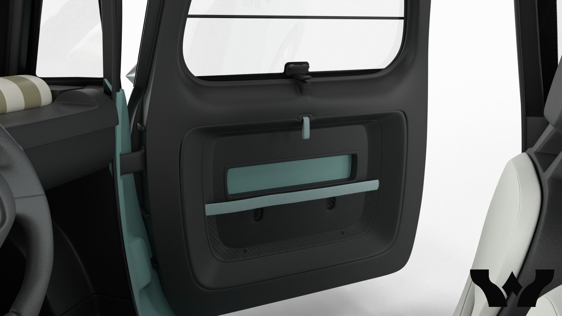 Fiat Topolino 2024 HQ interior 3D model rigged | CGTrader