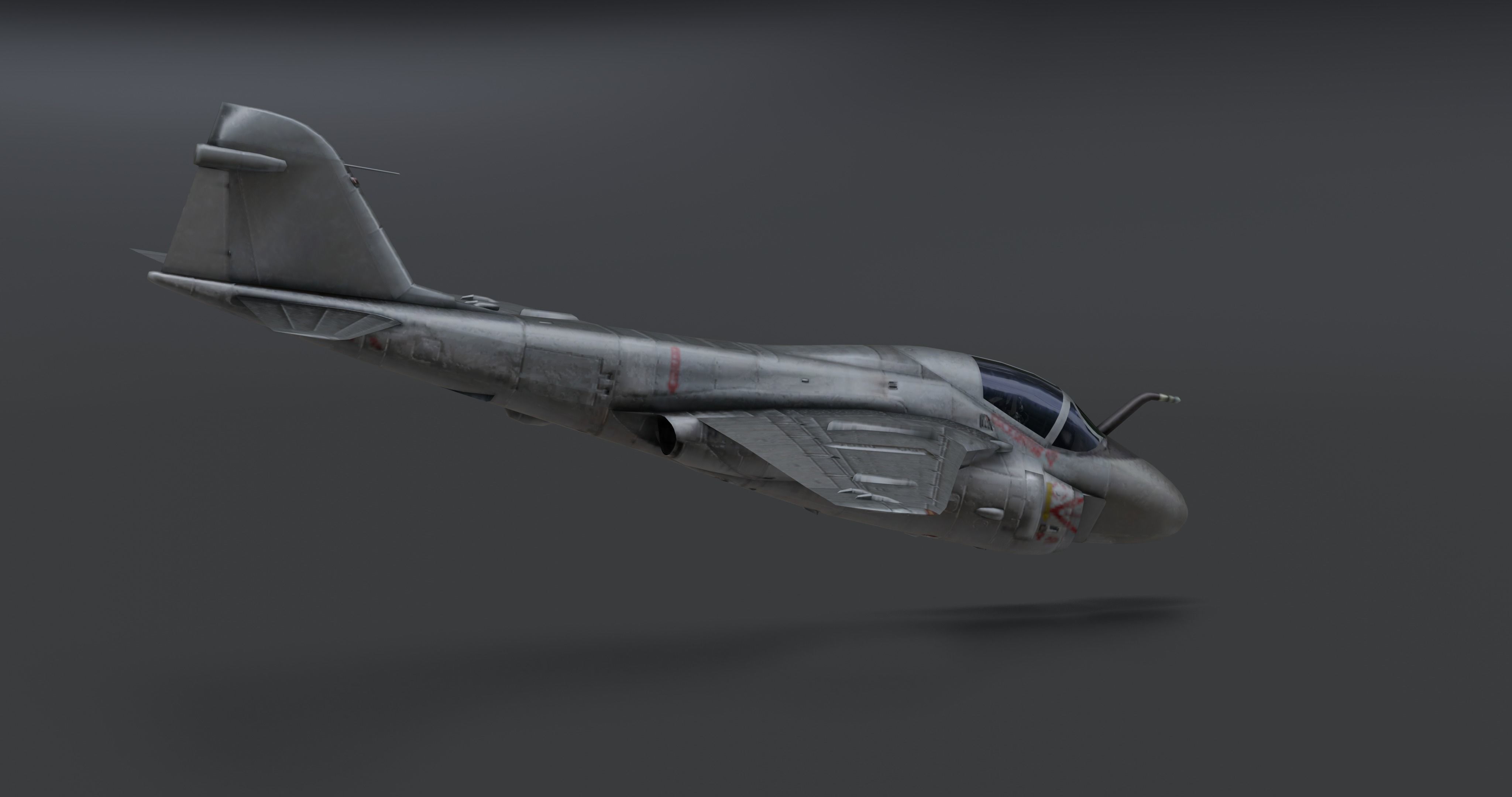 3D model a6 fighter jet - blender VR / AR / low-poly | CGTrader