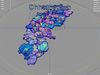 Chhattisgarh India map region 3D model geography political 3D model ...