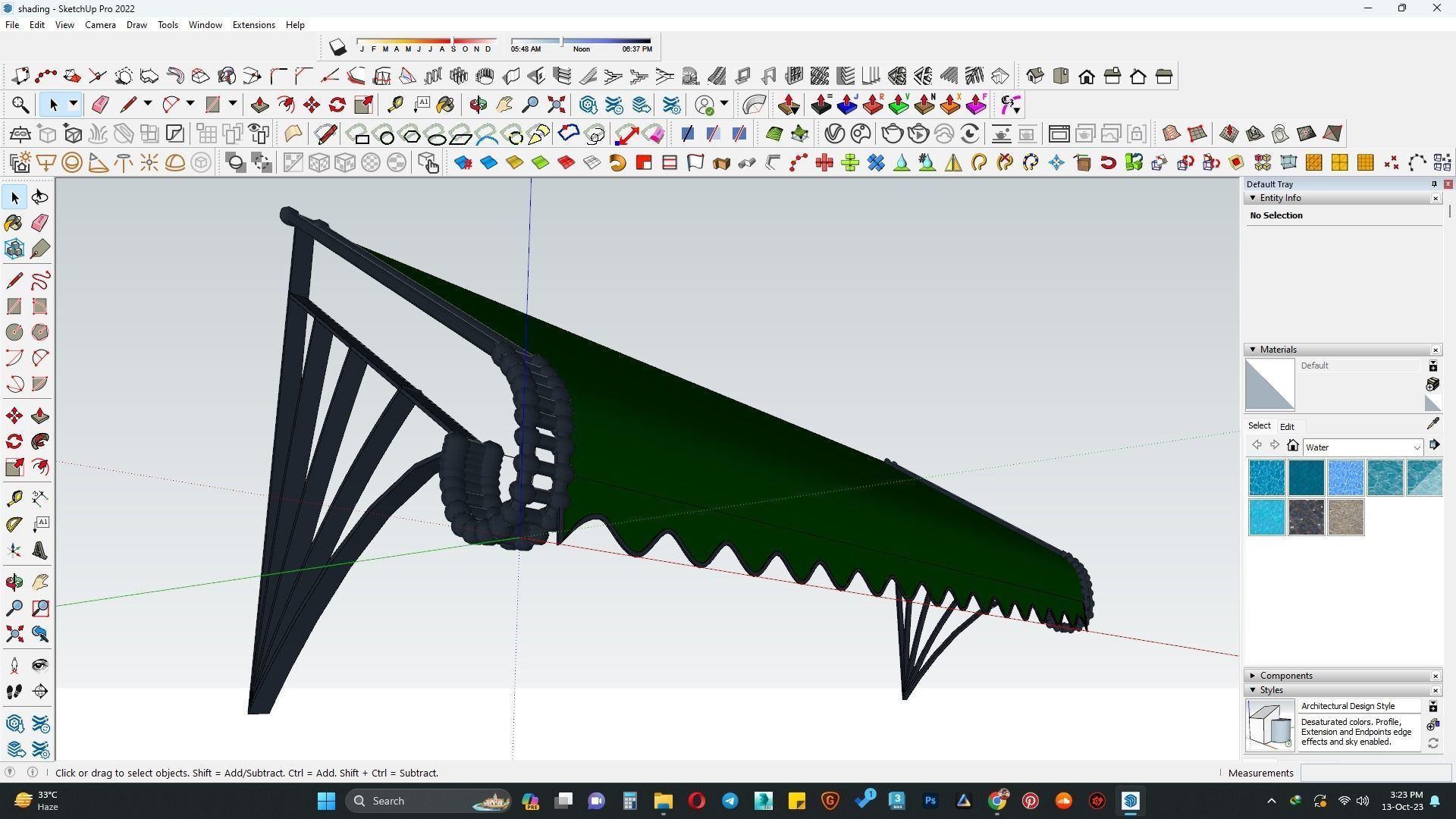 Awning 3d model shade 3D model | CGTrader