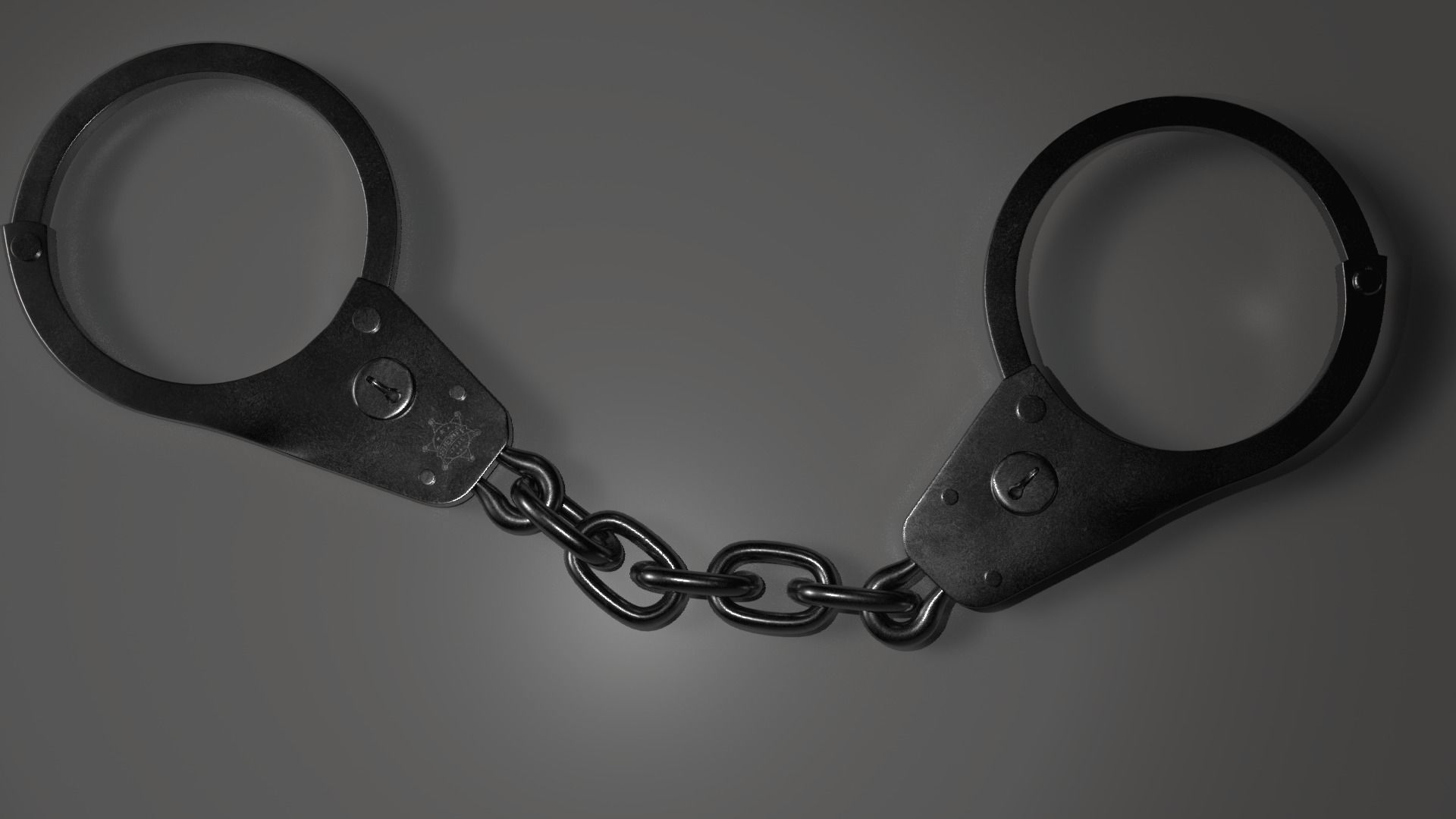 High-quality 3D police cuff model 3D model | CGTrader