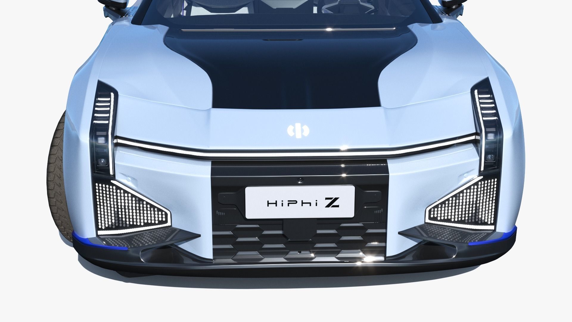 HiPhi Z EV 2023 with interior 3D model animated rigged | CGTrader
