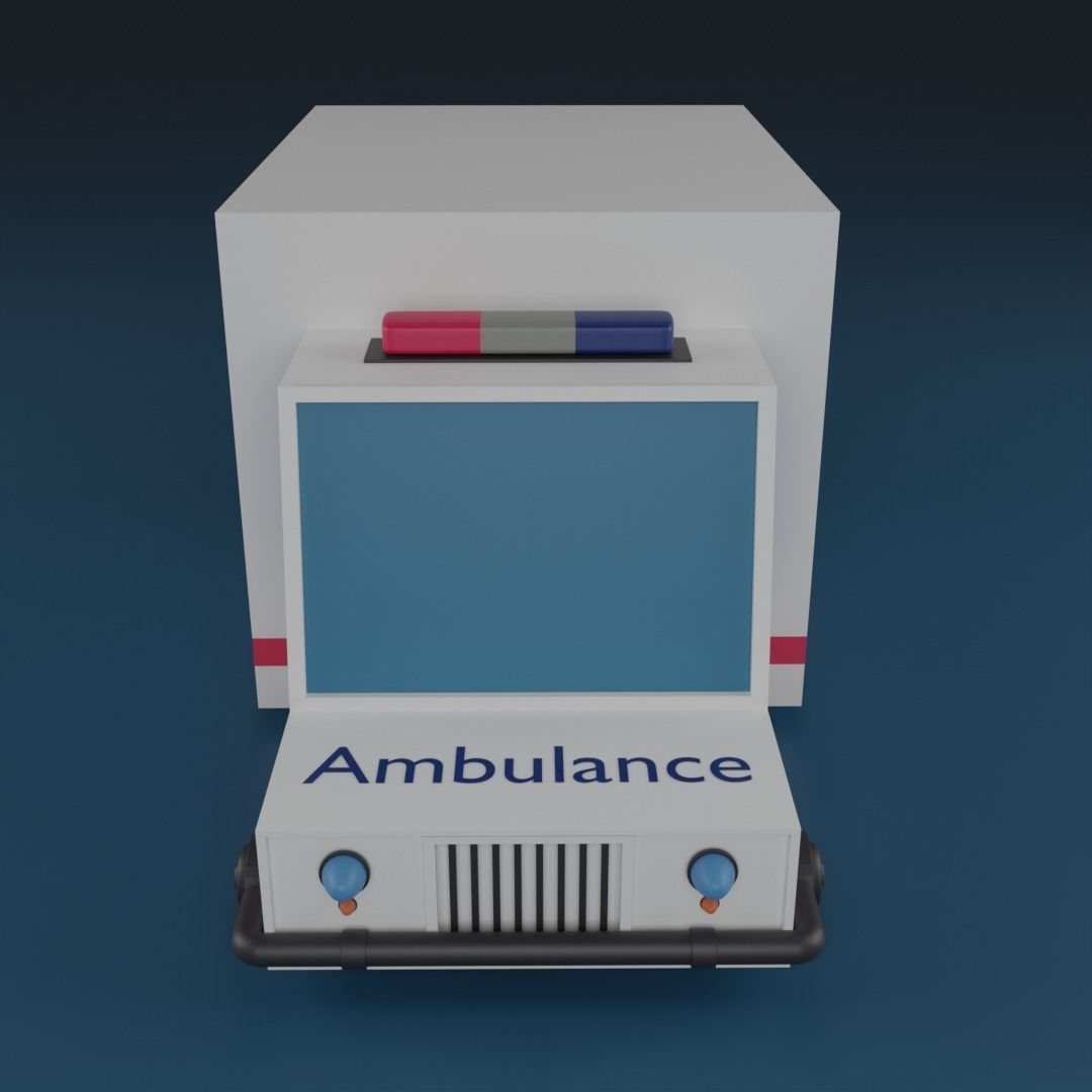 Ambulance free 3D model | CGTrader