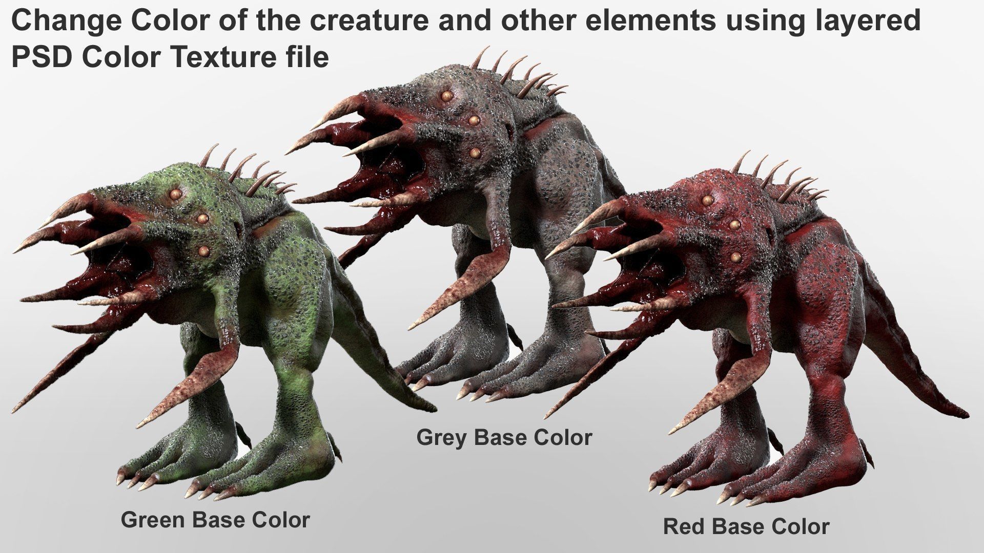 3D model Reptile Alien Creature 3D model | CGTrader