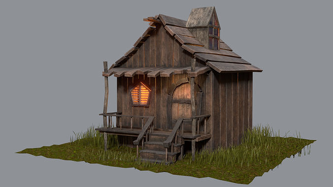3D model OLD HUT VR / AR / low-poly | CGTrader