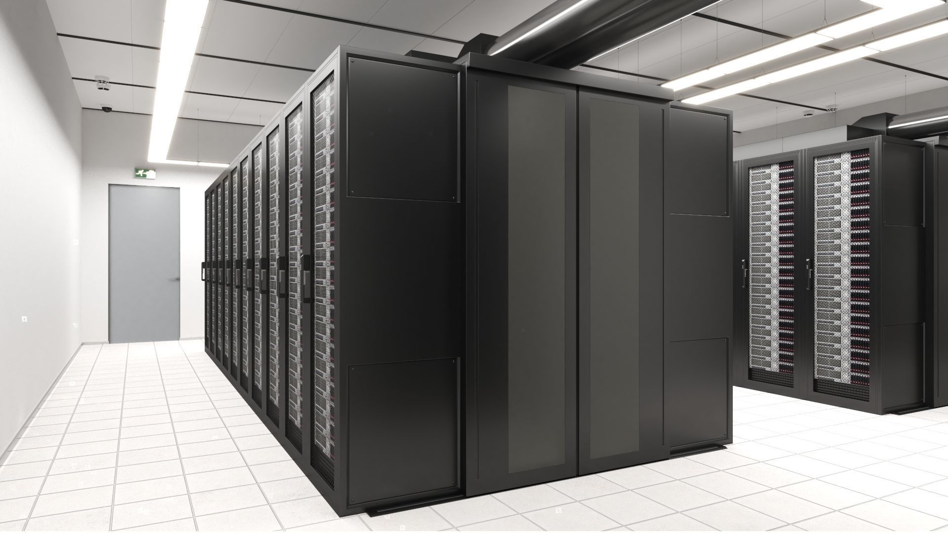 Server room 3D model | CGTrader