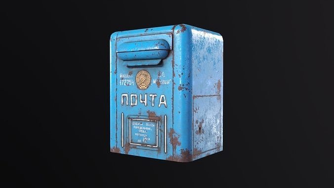 3D model Soviet Union Mailbox VR / AR / low-poly | CGTrader