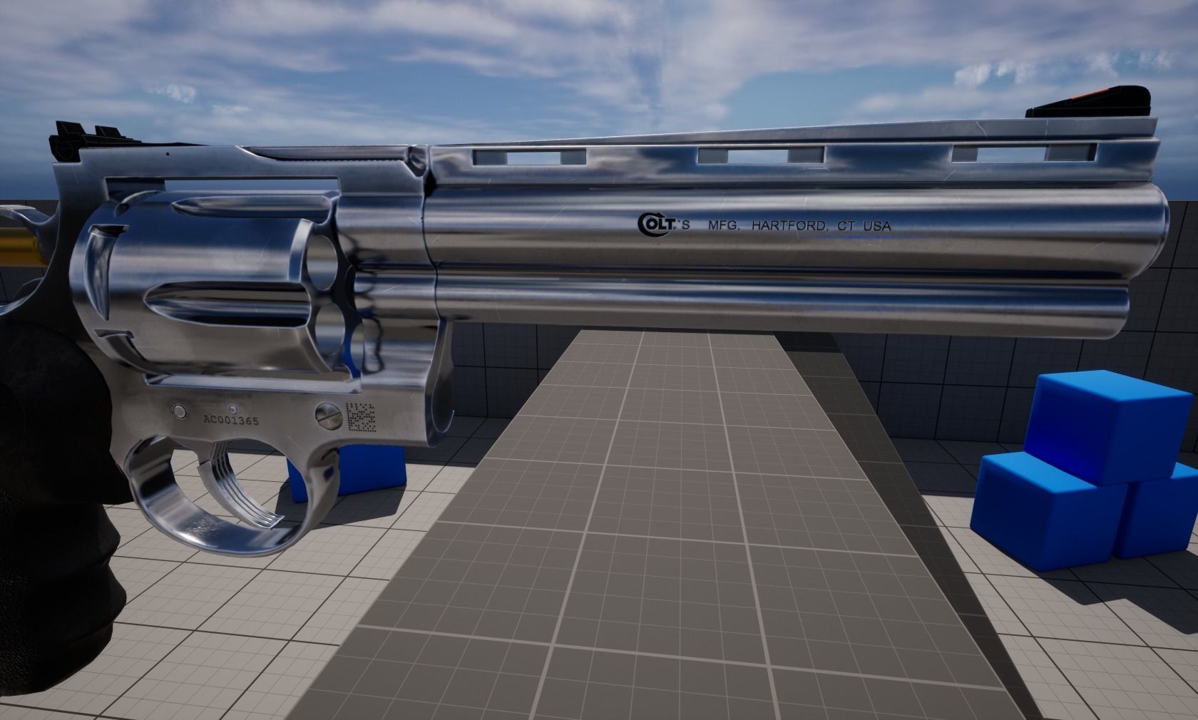 3D model Colt Anaconda Revolver Low-poly VR / AR / low-poly | CGTrader