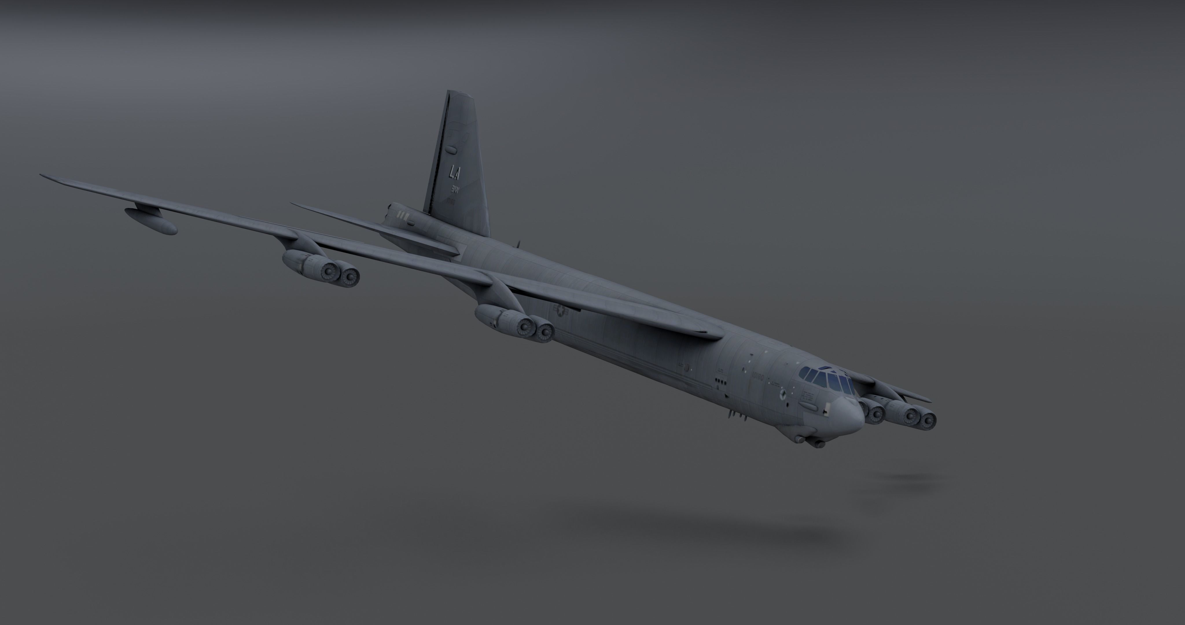 3D model B52 Bomber - photorealistic VR / AR / low-poly | CGTrader