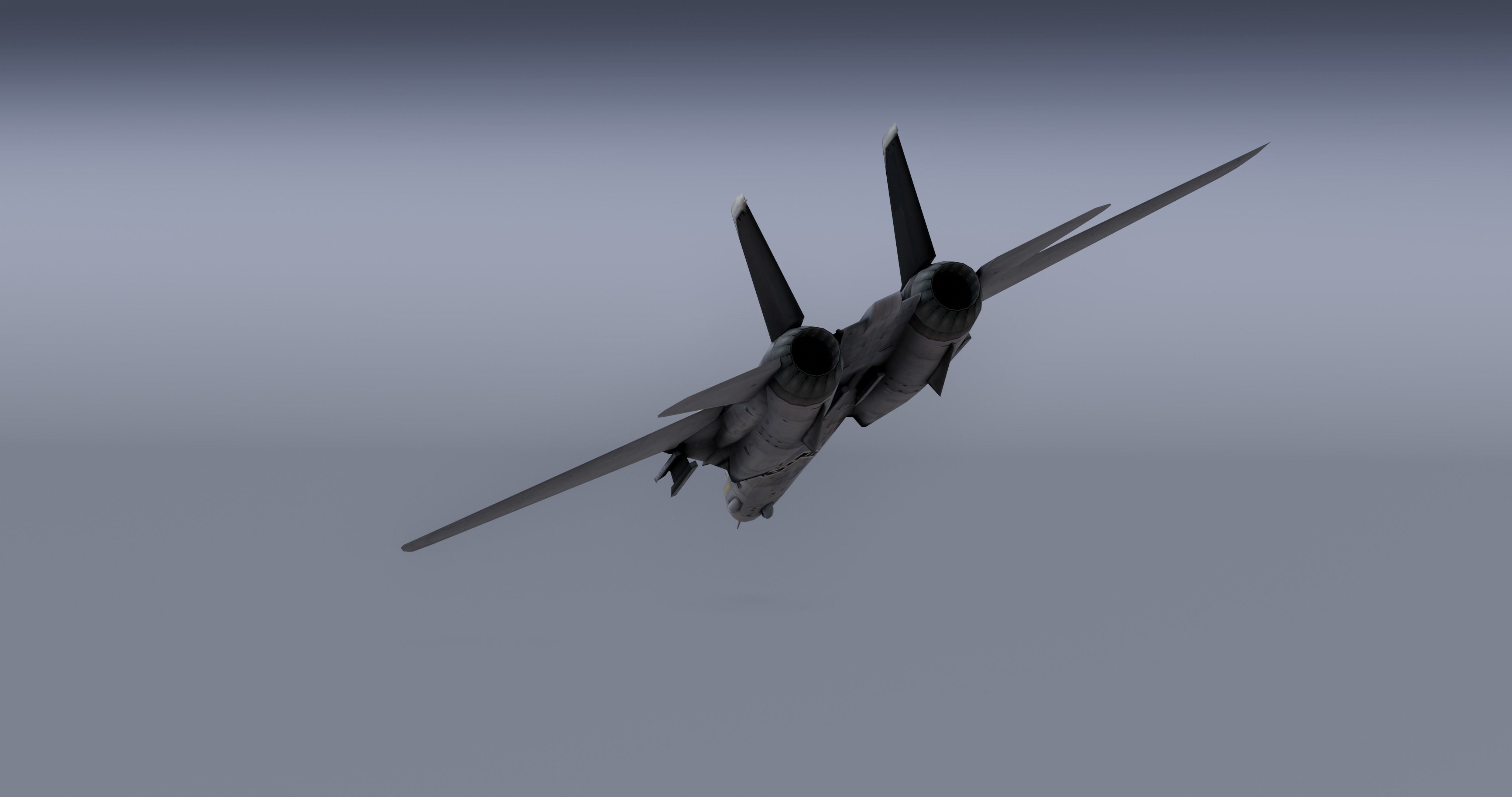 3D model F14 - Bombcat Military aircraft VR / AR / low-poly | CGTrader