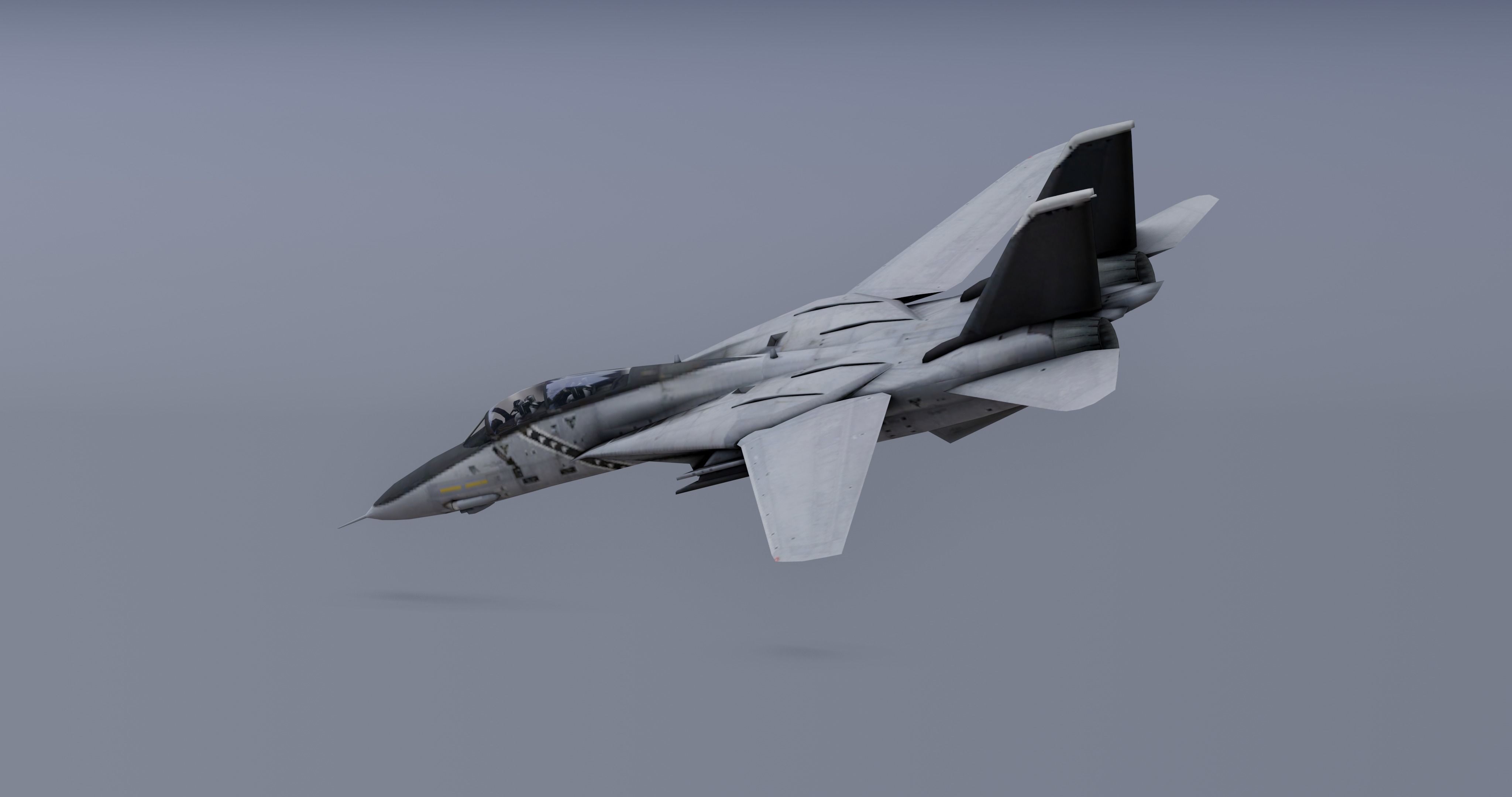 3D model F14 - Bombcat Military aircraft VR / AR / low-poly | CGTrader