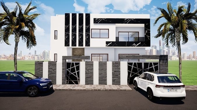 Modern Villa 3D model 3D model 3D printable | CGTrader