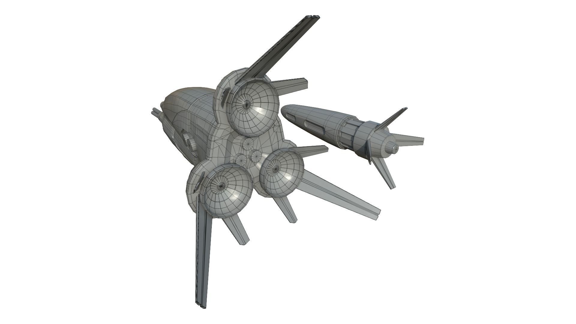 3D model Fighter Pod VR / AR / low-poly | CGTrader