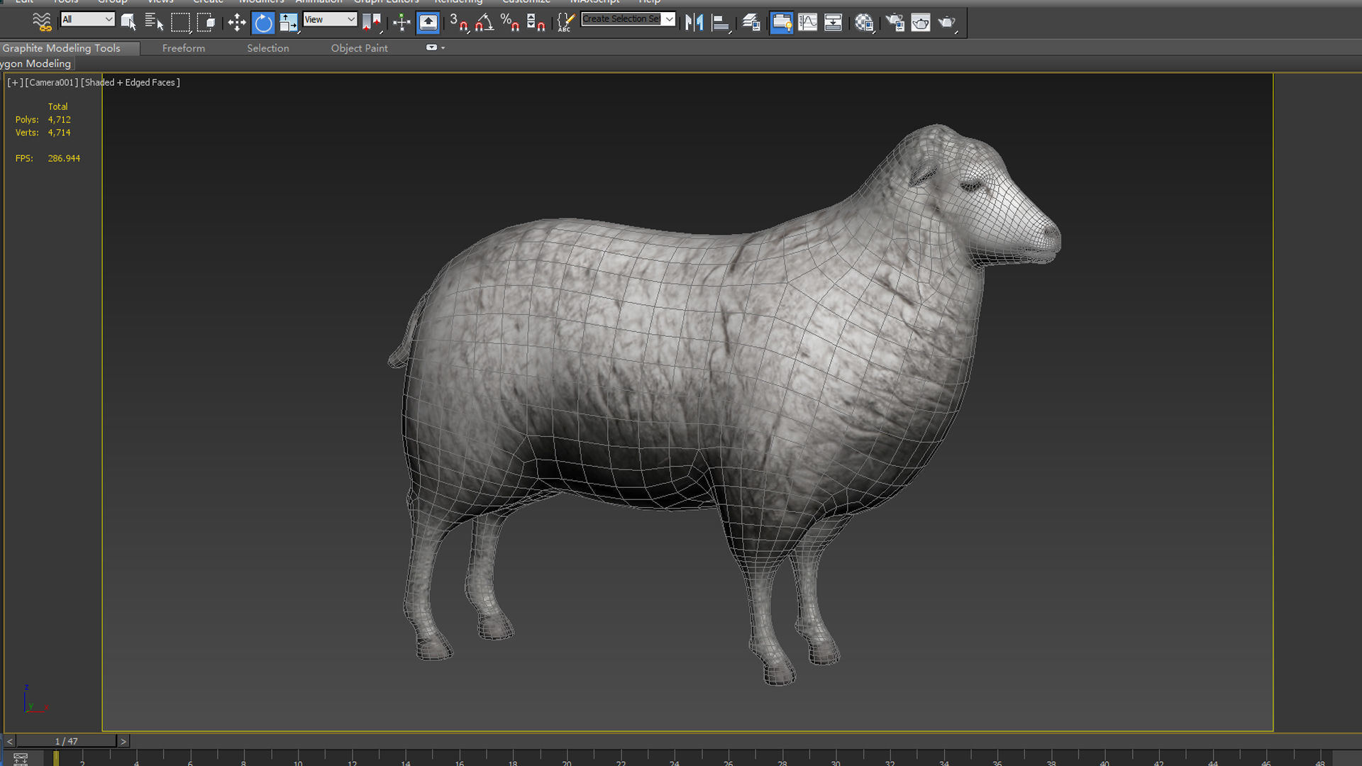 sheep ram ewe lamp wool fur farm livestock domesticated merino 3D model ...