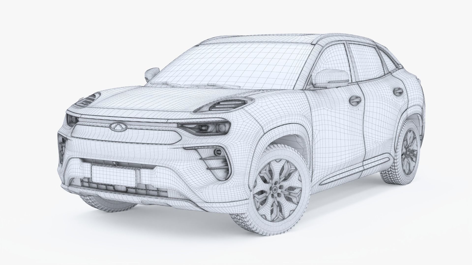 3D model Chery EQ5 2023 EV with Lowpoly interior VR / AR / low-poly ...