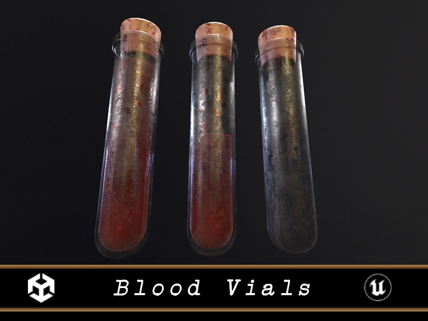 3D model Blood Vials VR / AR / low-poly | CGTrader
