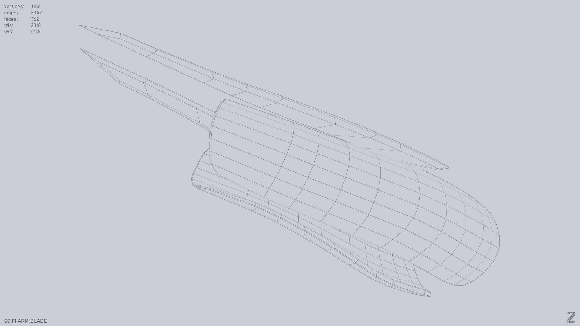 3D model Scifi arm blade VR / AR / low-poly | CGTrader