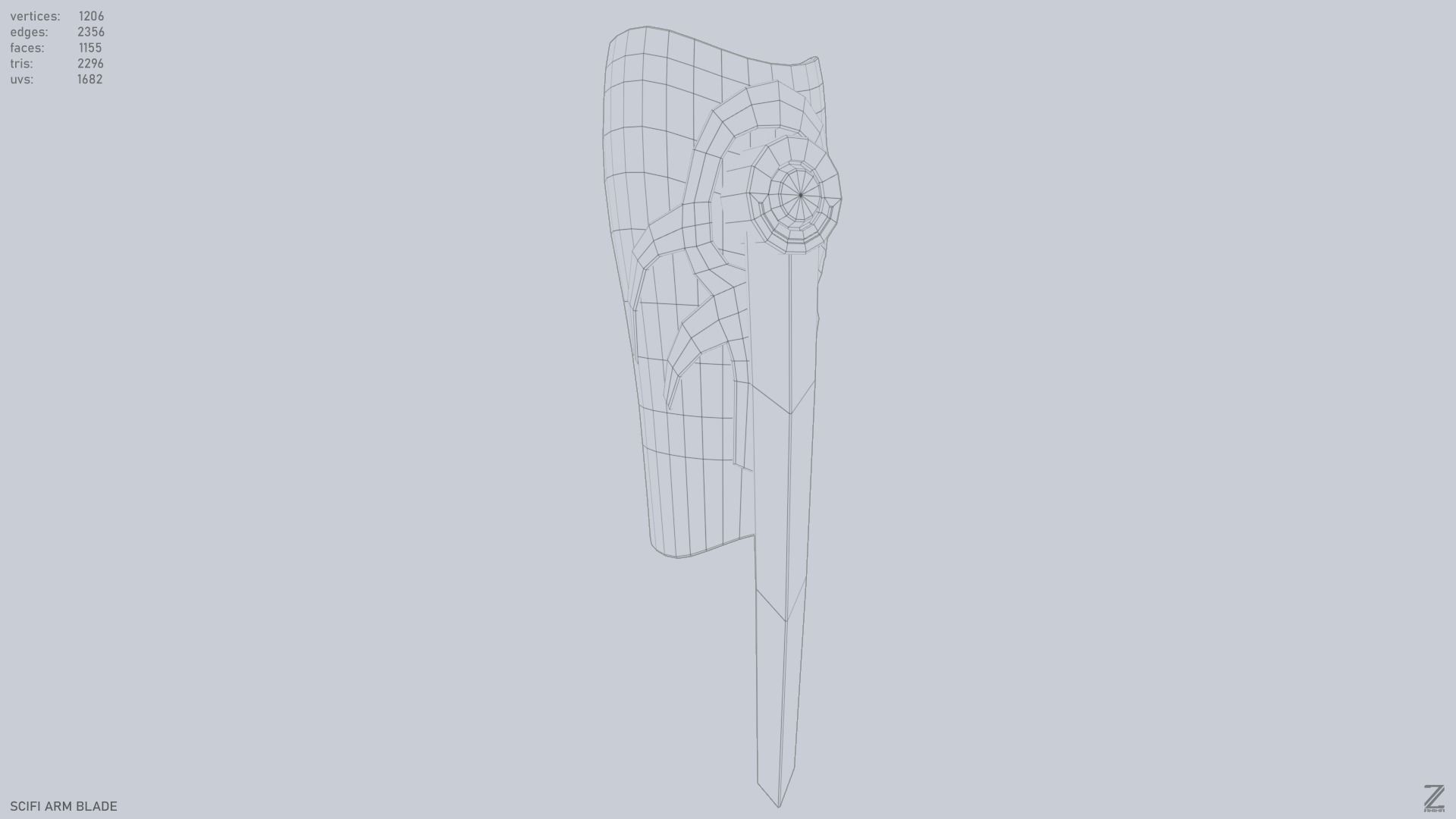 3D model Scifi arm blade VR / AR / low-poly | CGTrader