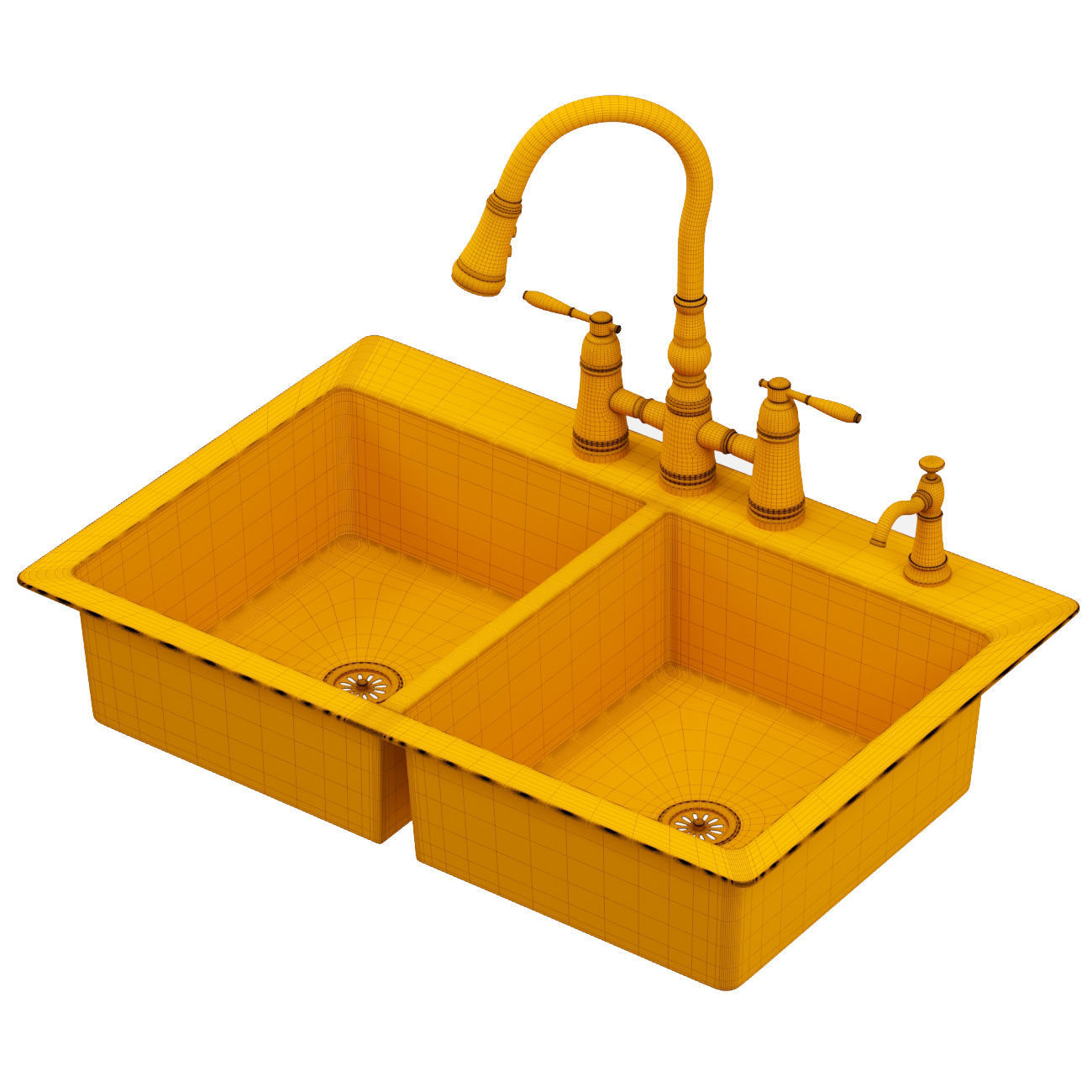 MOEN kitchen sink GS202684 3D model | CGTrader