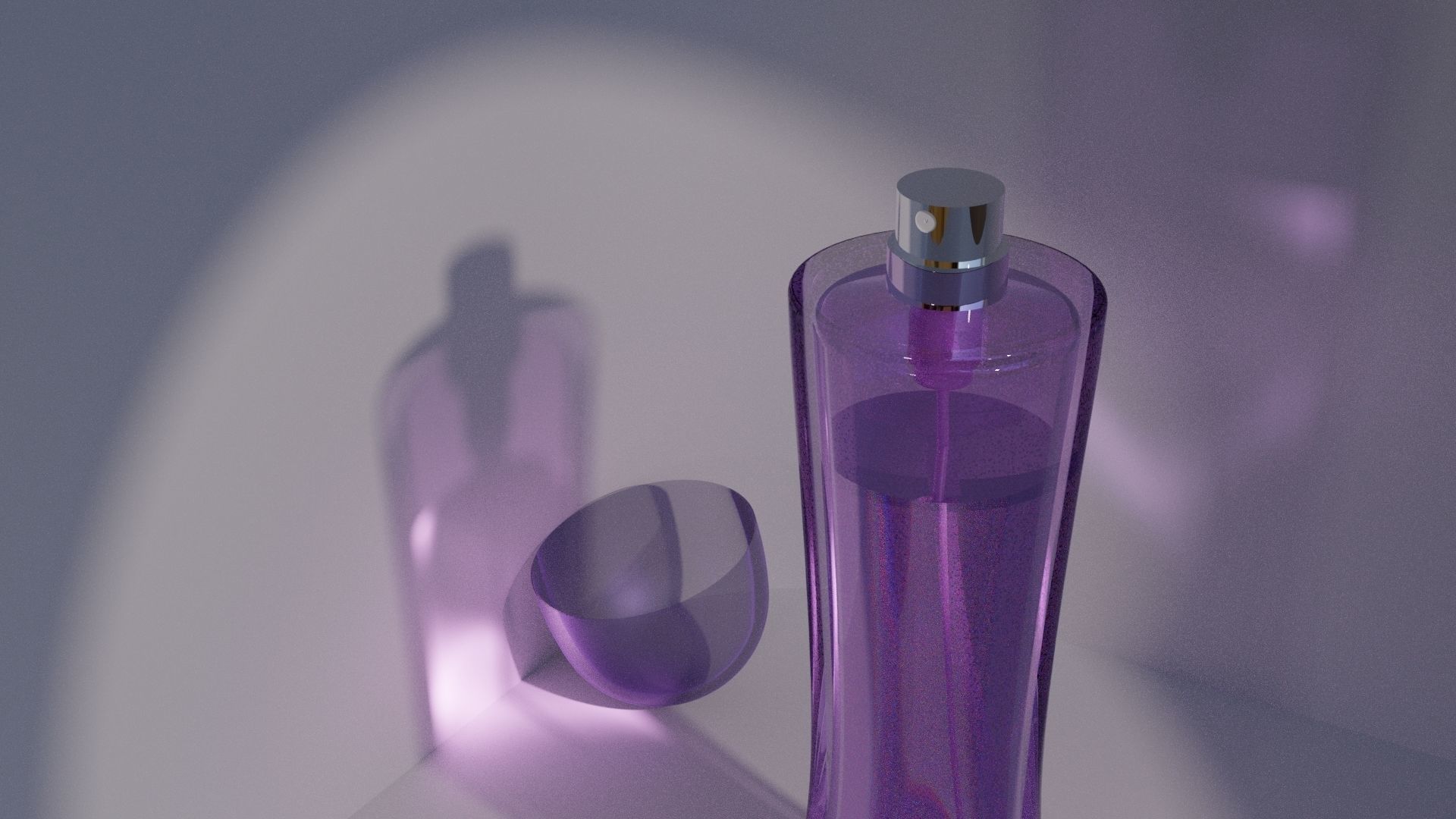 3D model Purple Perfume Bottle VR / AR / low-poly | CGTrader
