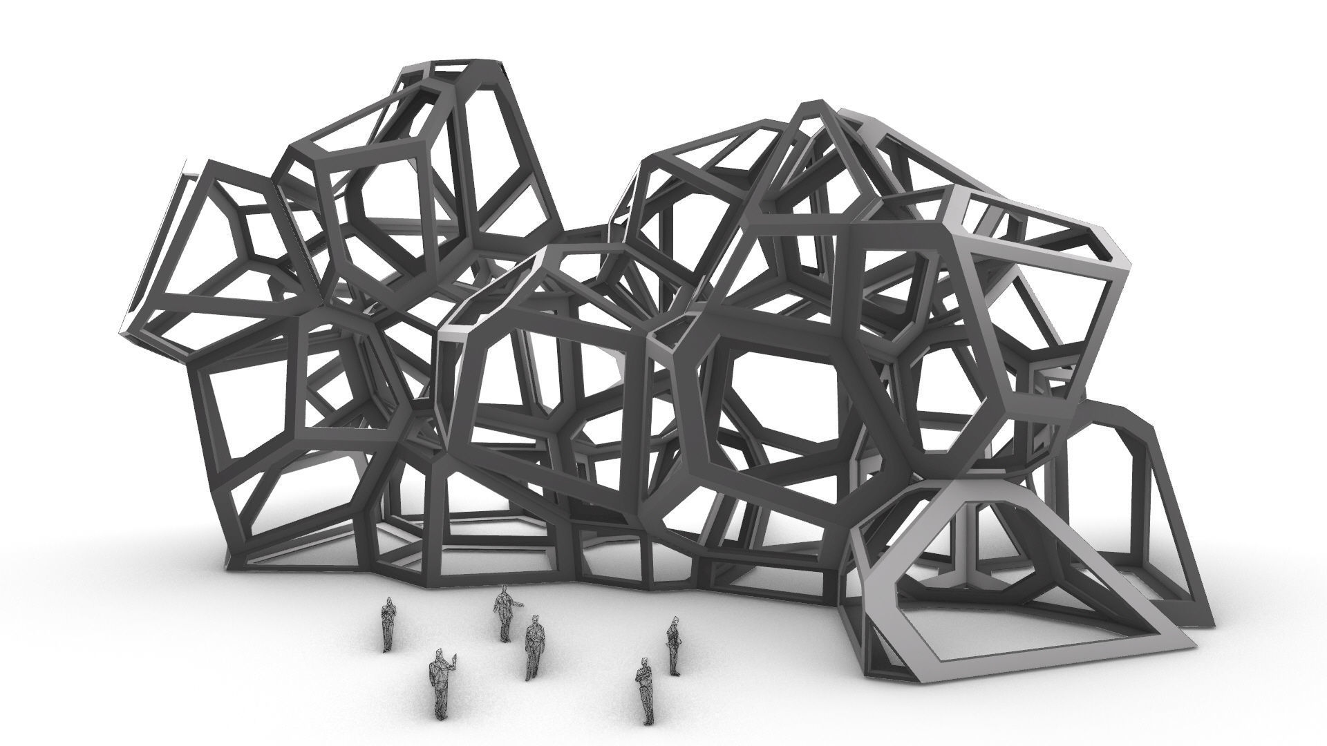 Voronoi SciFi Modern Building Blocks 3D model | CGTrader