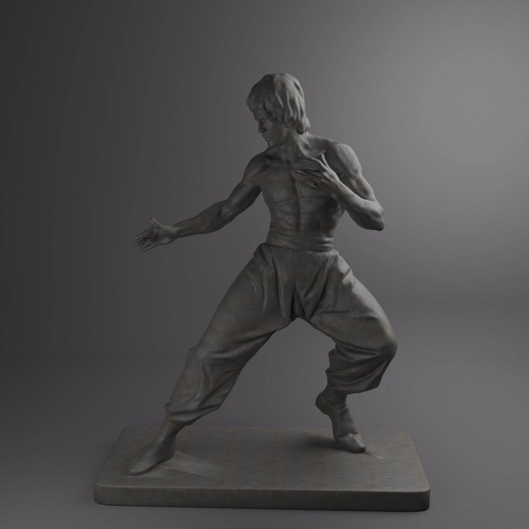 BRUCE LEE STATUE 3D model 3D printable | CGTrader