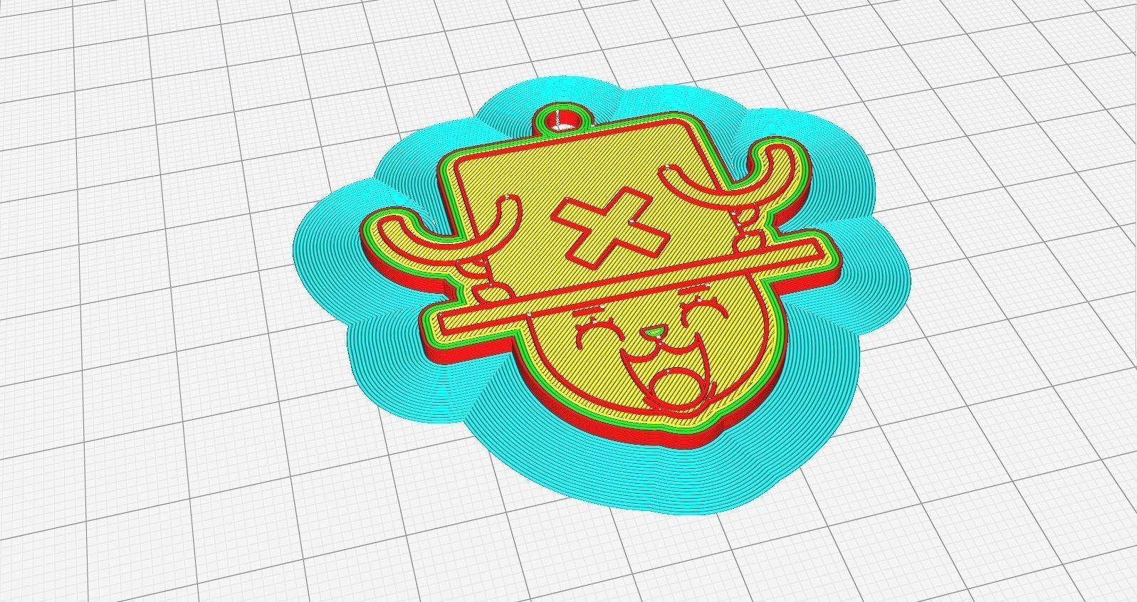 Anime One Piece keychain 3D model 3D printable | CGTrader