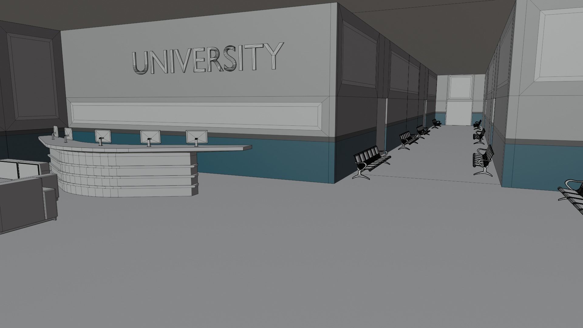 University Interior 3D model | CGTrader