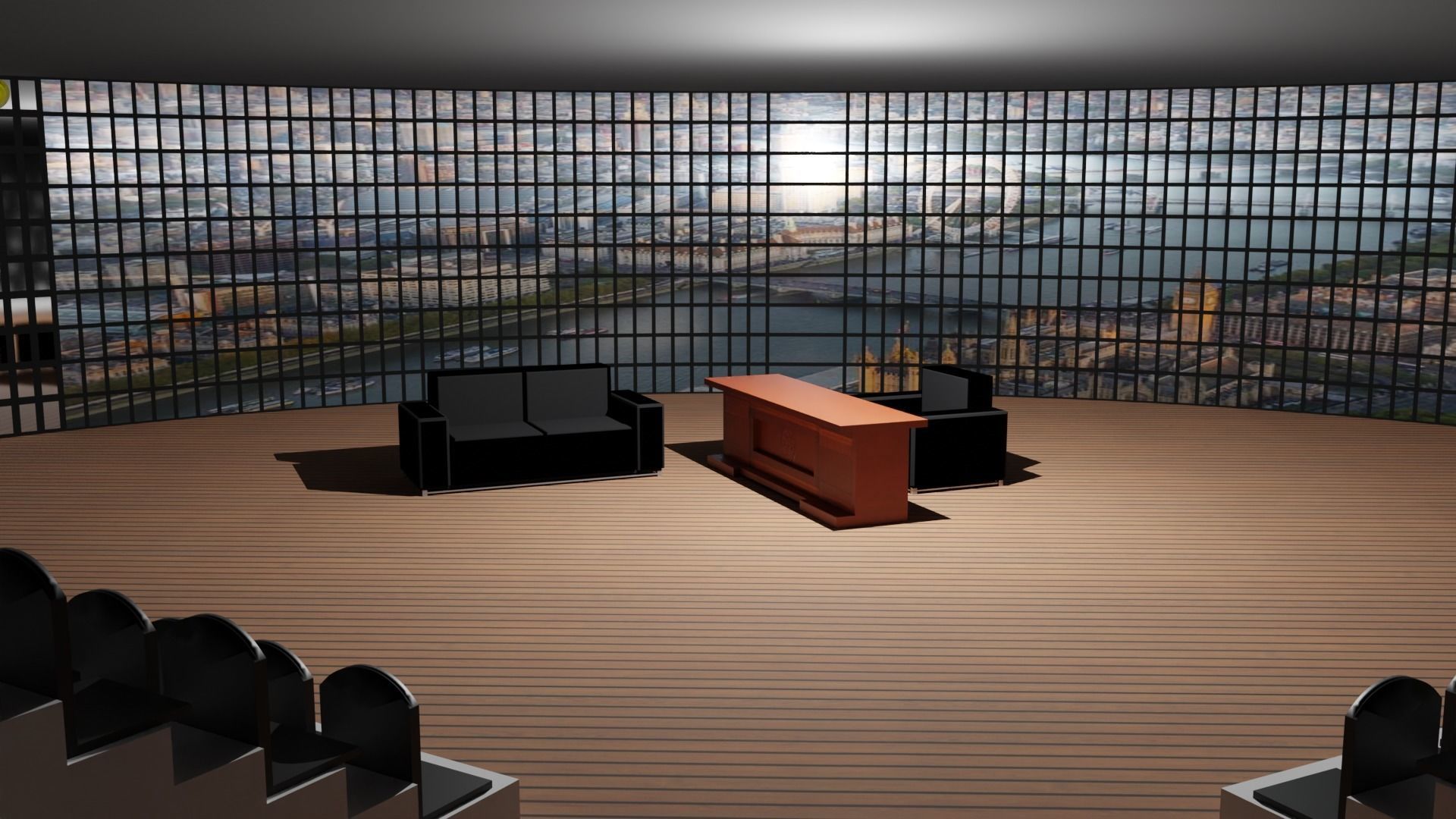 3D model Talk Show Studio VR / AR / low-poly | CGTrader