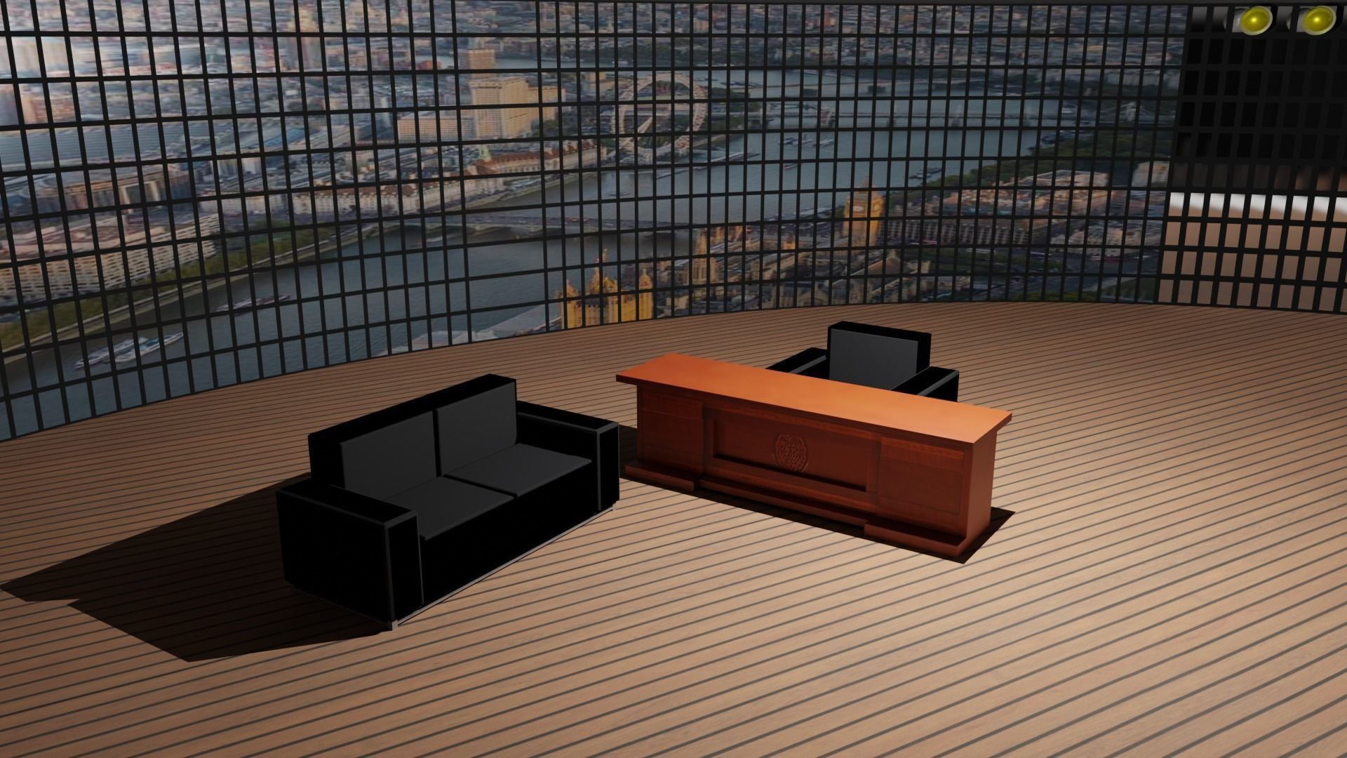 3D model Talk Show Studio VR / AR / low-poly | CGTrader