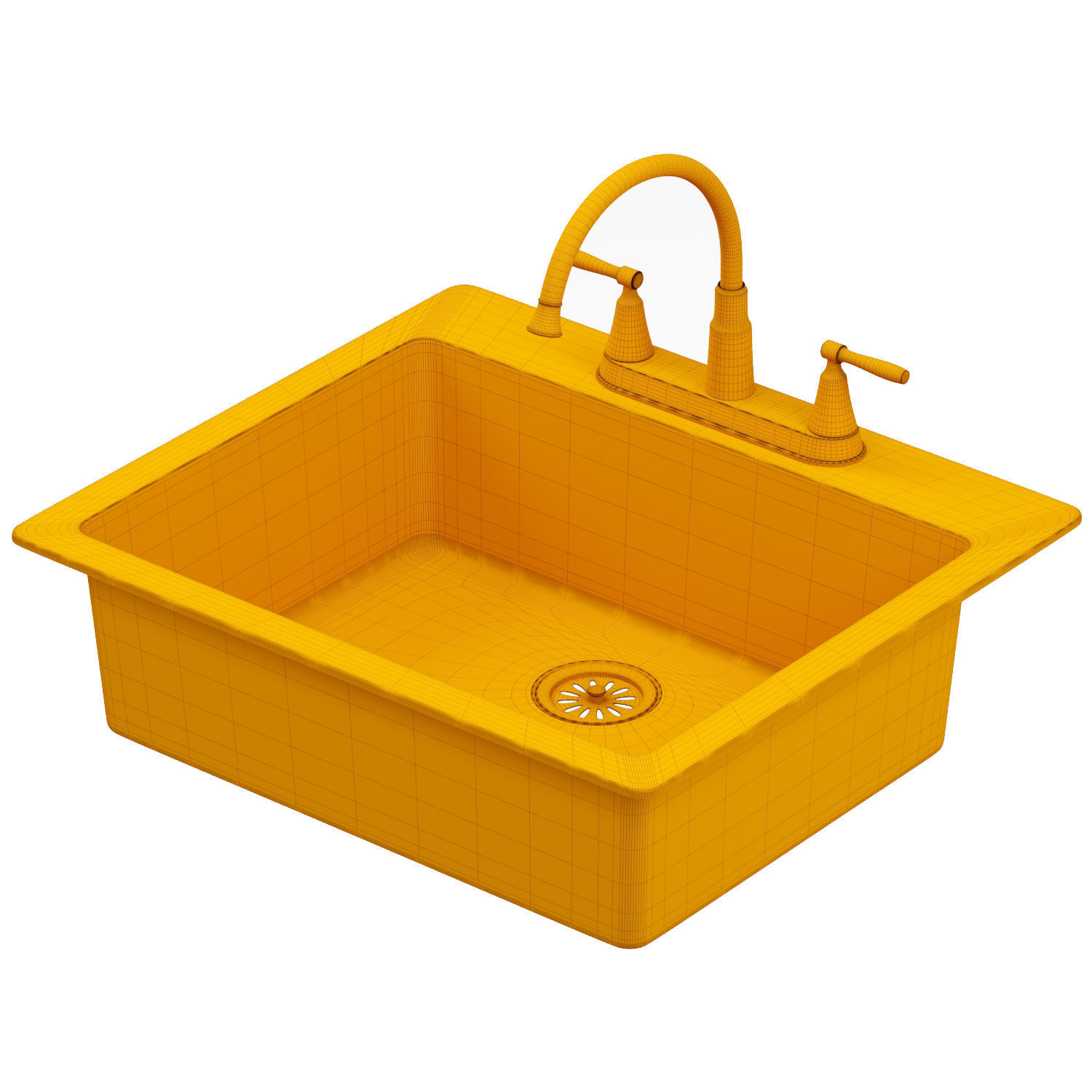 MOEN kitchen sink GS181723B 3D model | CGTrader