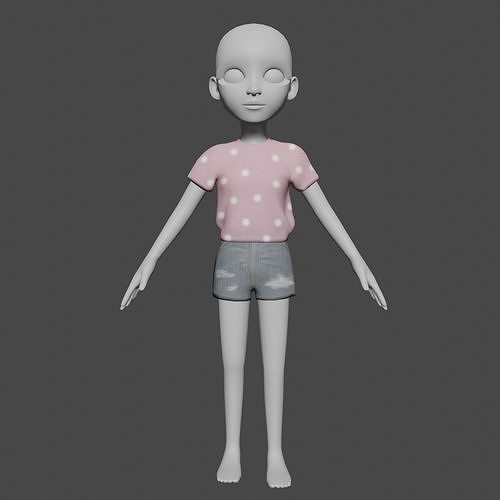 zepeto 3D model rigged | CGTrader