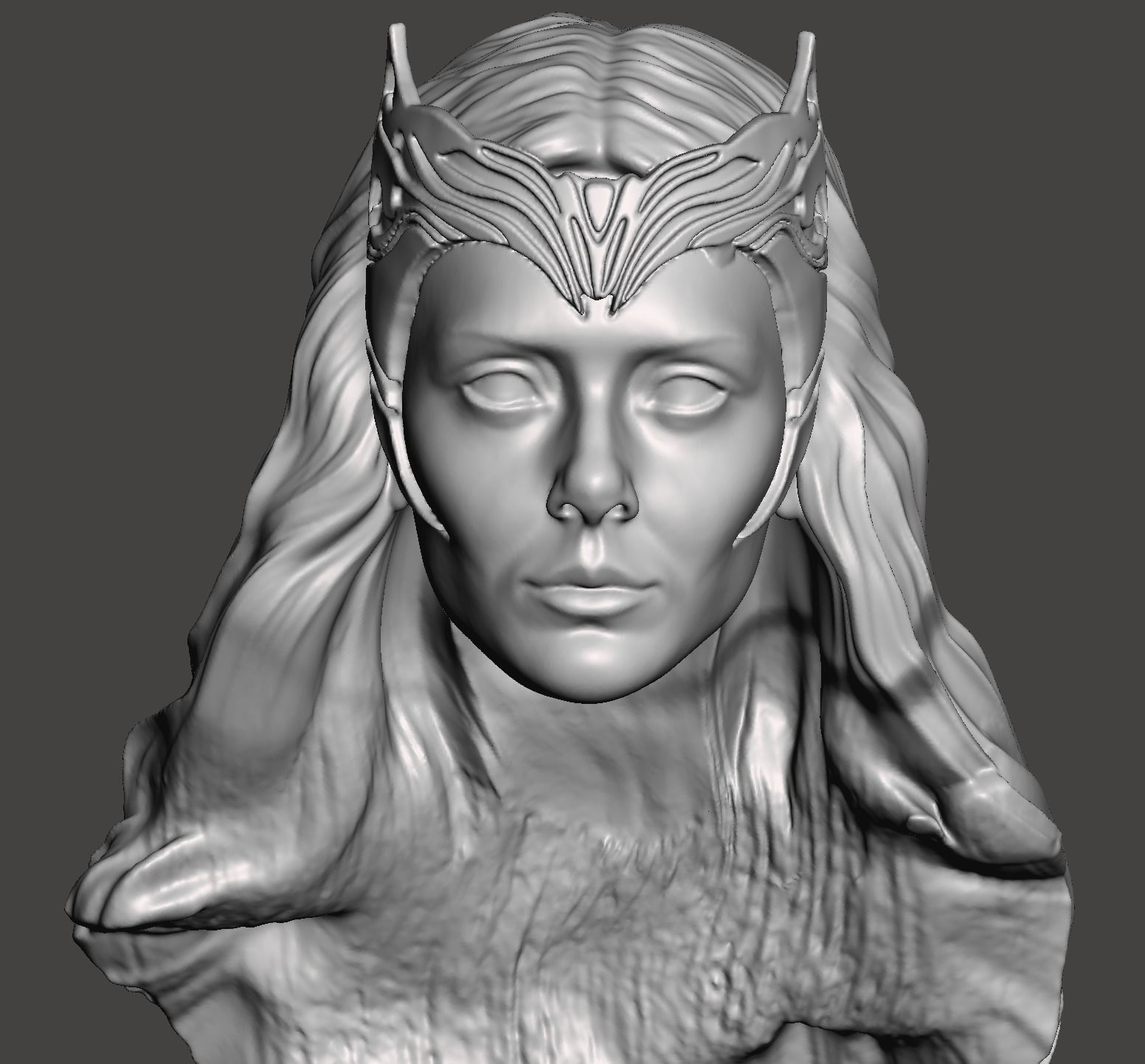 Scarlet Witch Wanda Maximoff Headsculpt Elizabeth Olsen 3D model 3D ...
