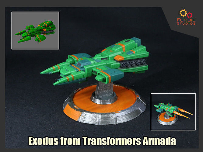 Iconic Ships Series Exodus from Transformers Armada 3D model 3D printable | CGTrader