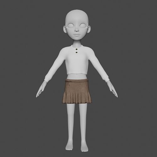 zepeto 3D model rigged | CGTrader